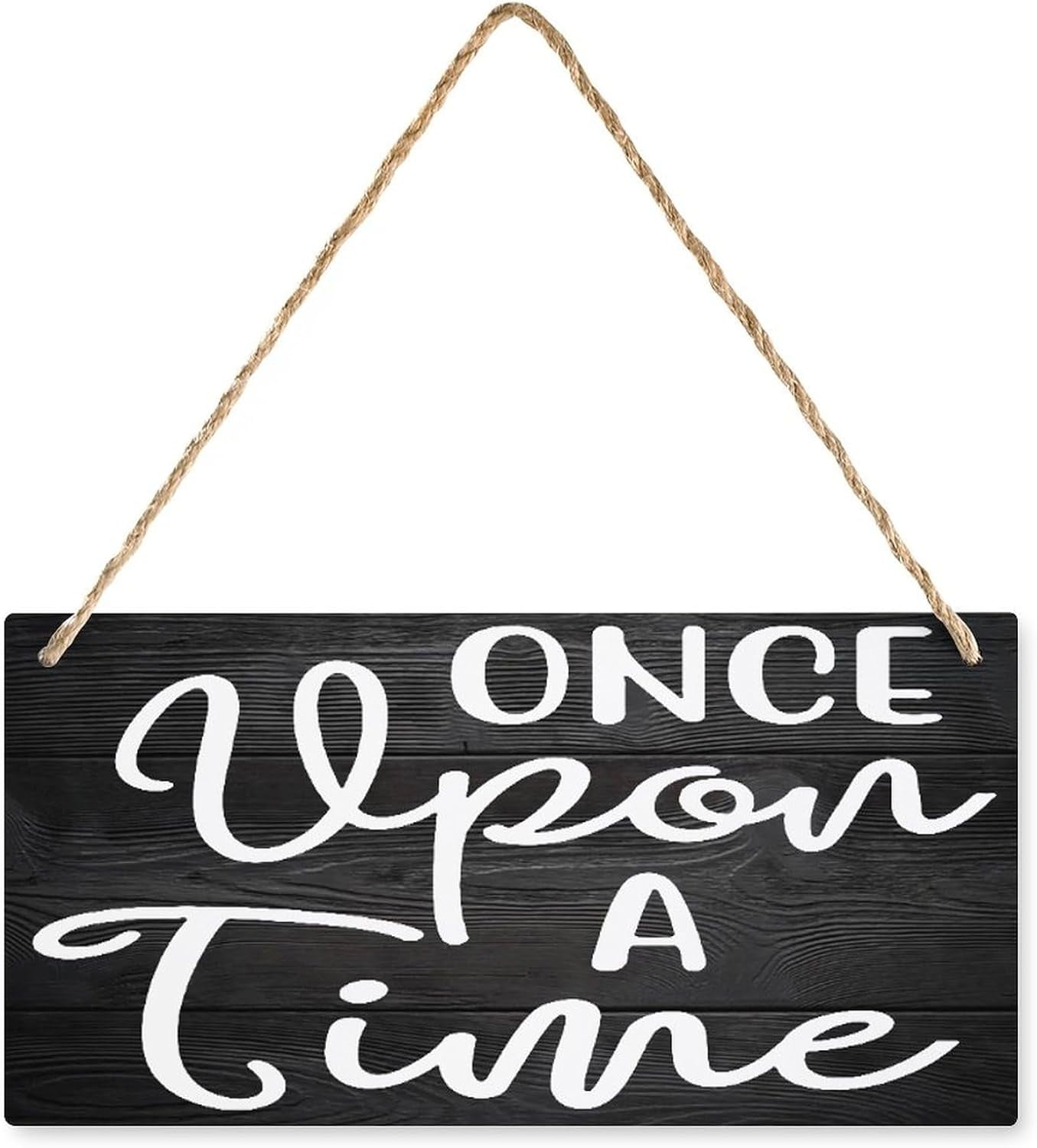 Wood Sign 6x12 Inch Once Upon A Time Sign Family Wall Decor Wedding ...