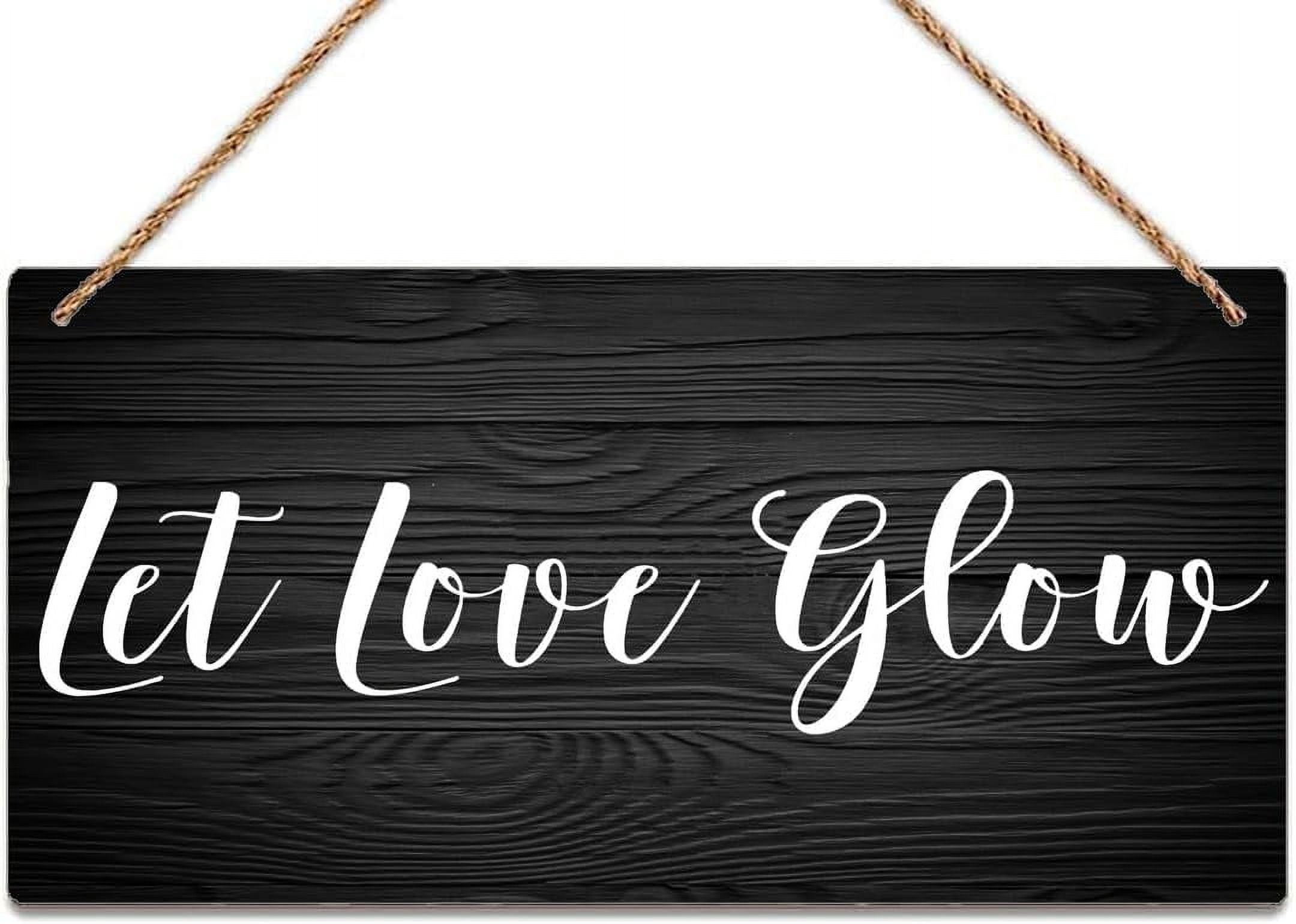 Wood Sign 6x12 Inch Wall Decor Wood Sign Wedding Real Wood Sign Let ...
