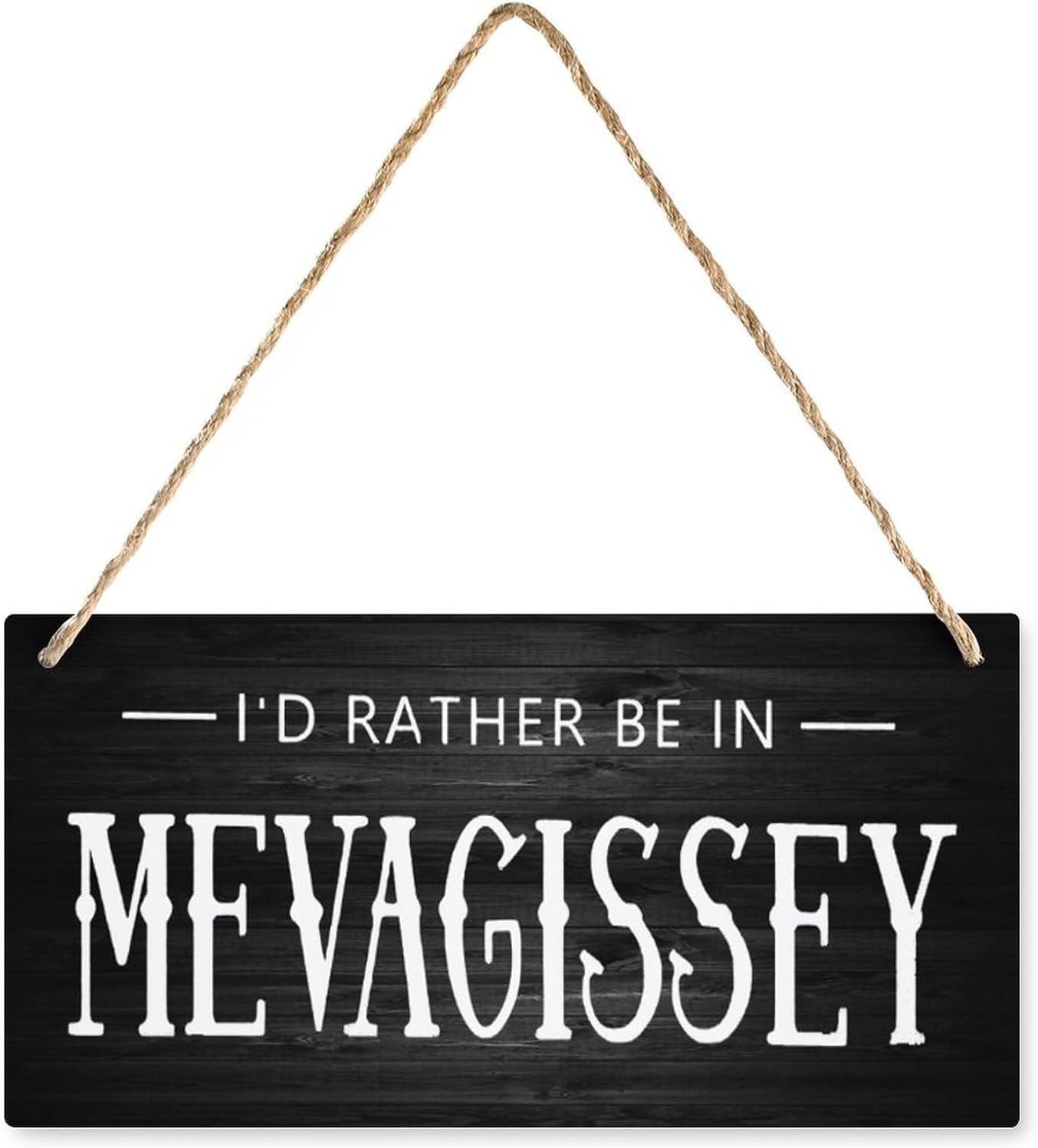 Wood Sign 6x12 Inch Wall Decor Wooden Hanging Plaque I'D Rather Be In ...