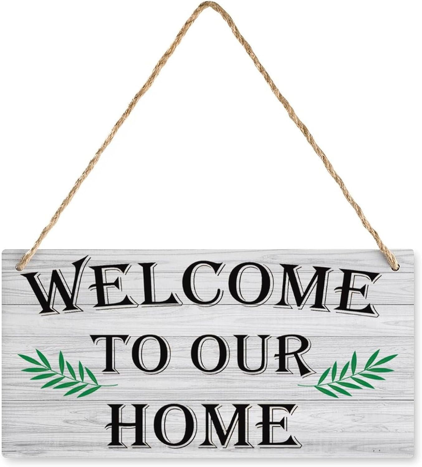 Wood Sign 6x12 Inch Wood Hanging Decor Sign Welcome To Our Home Funny ...