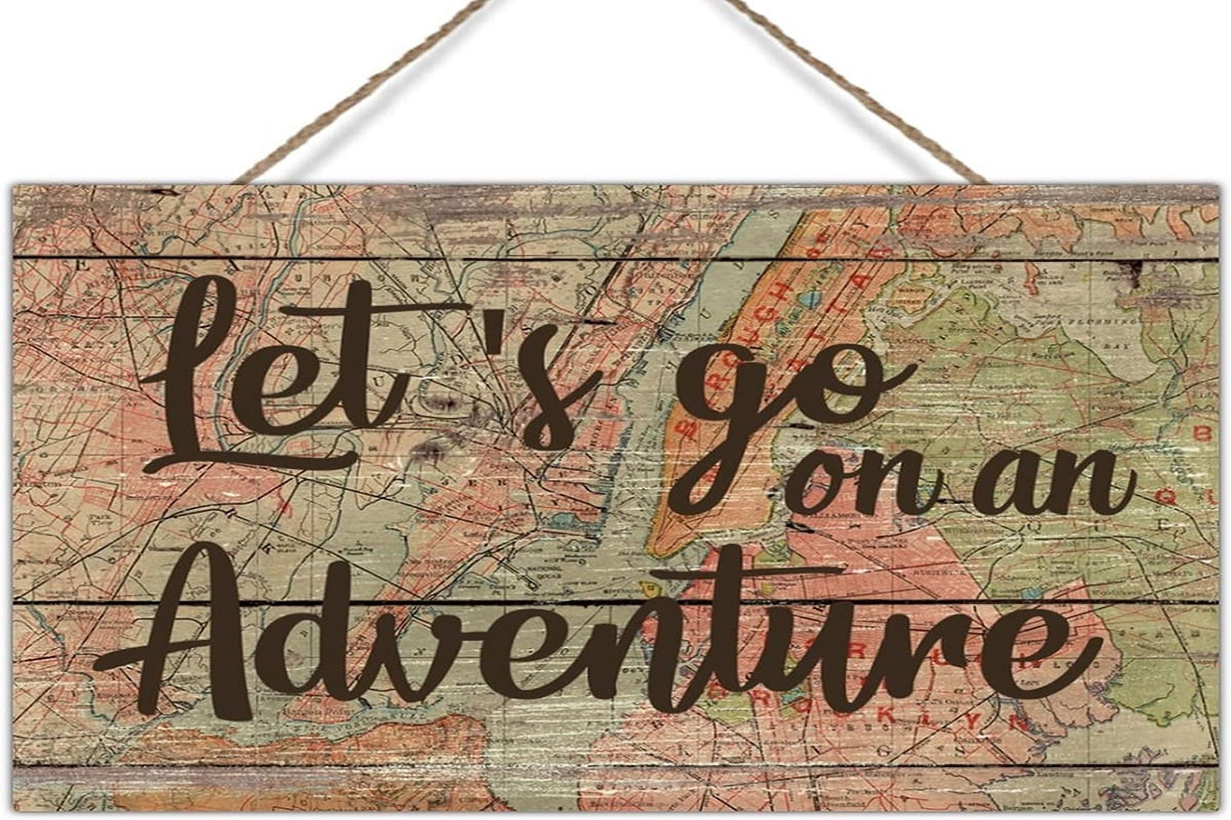 Wood Sign 6x12 Inch Wood Sign Vintage United States Map Travel ...