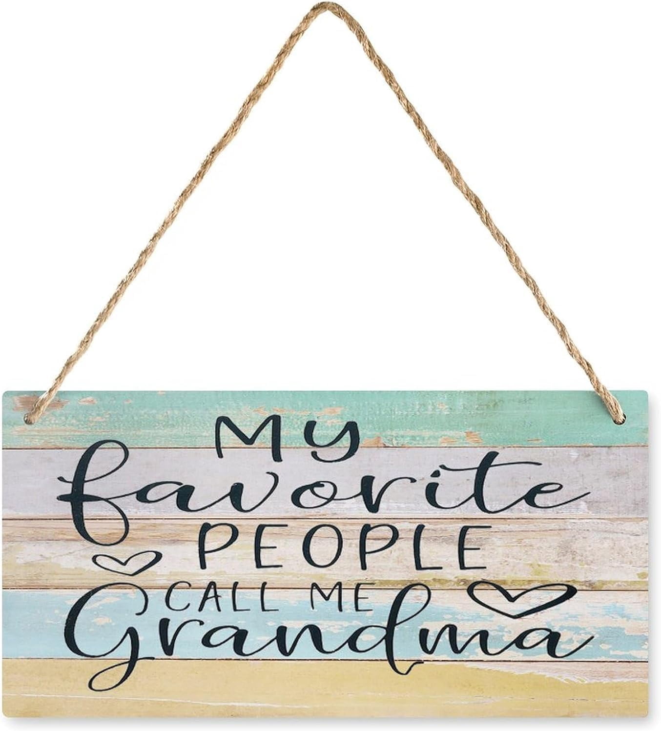 Wood Sign 6x12 Inch Wooden Hanging Sign Plaque My Favorite Person Calls ...
