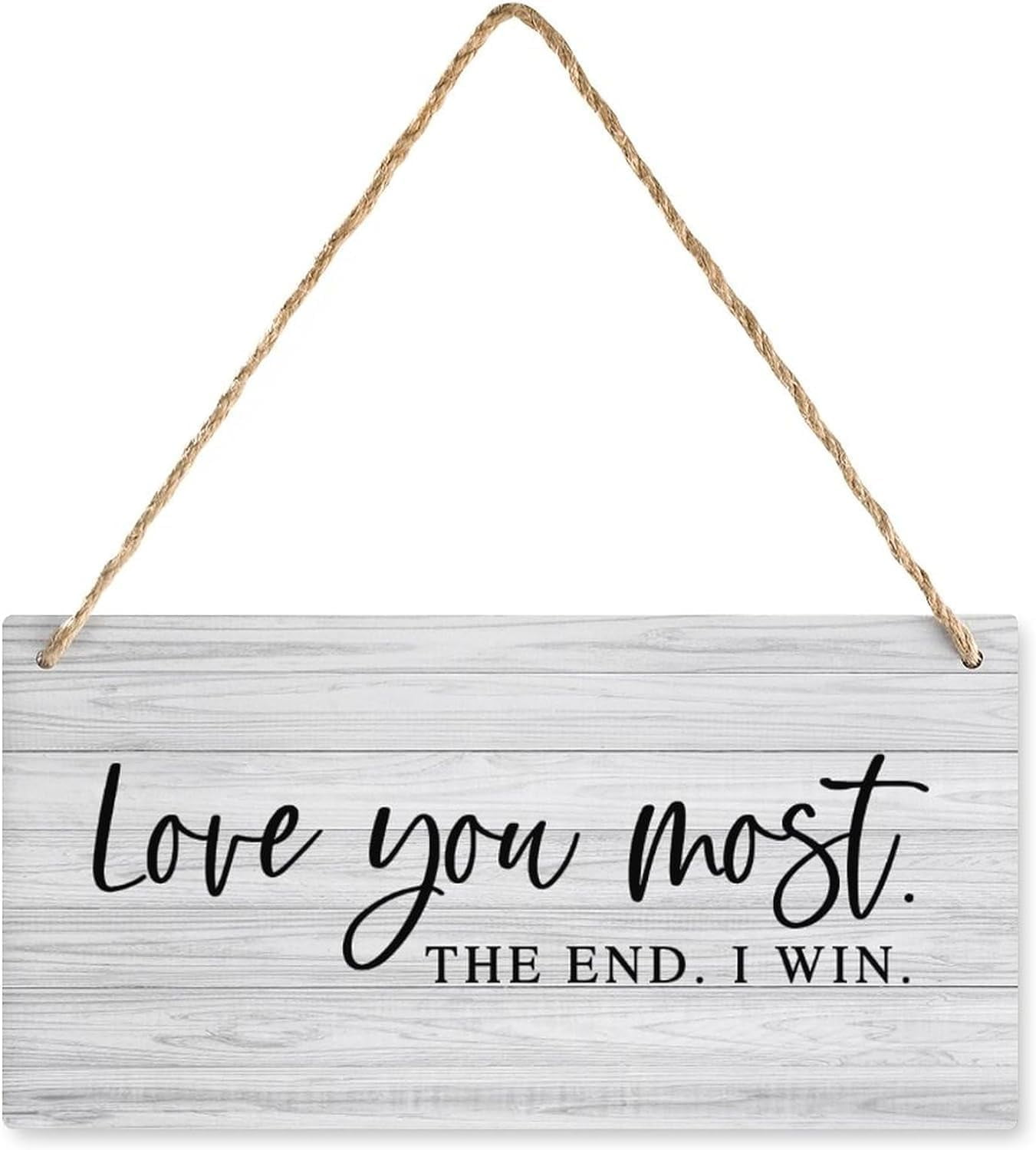 Wood Sign 6x12 Inch Wooden Hanging Sign Rustic Retro Wall Art Home ...