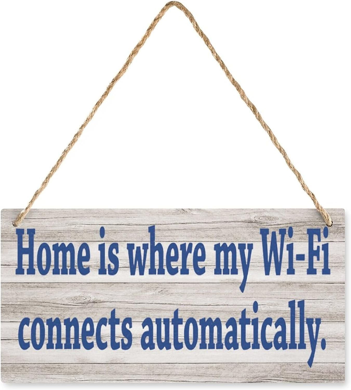 Wood Sign 6x12 Inch Wooden Hanging Sign Rustic Retro Wall Art No ...