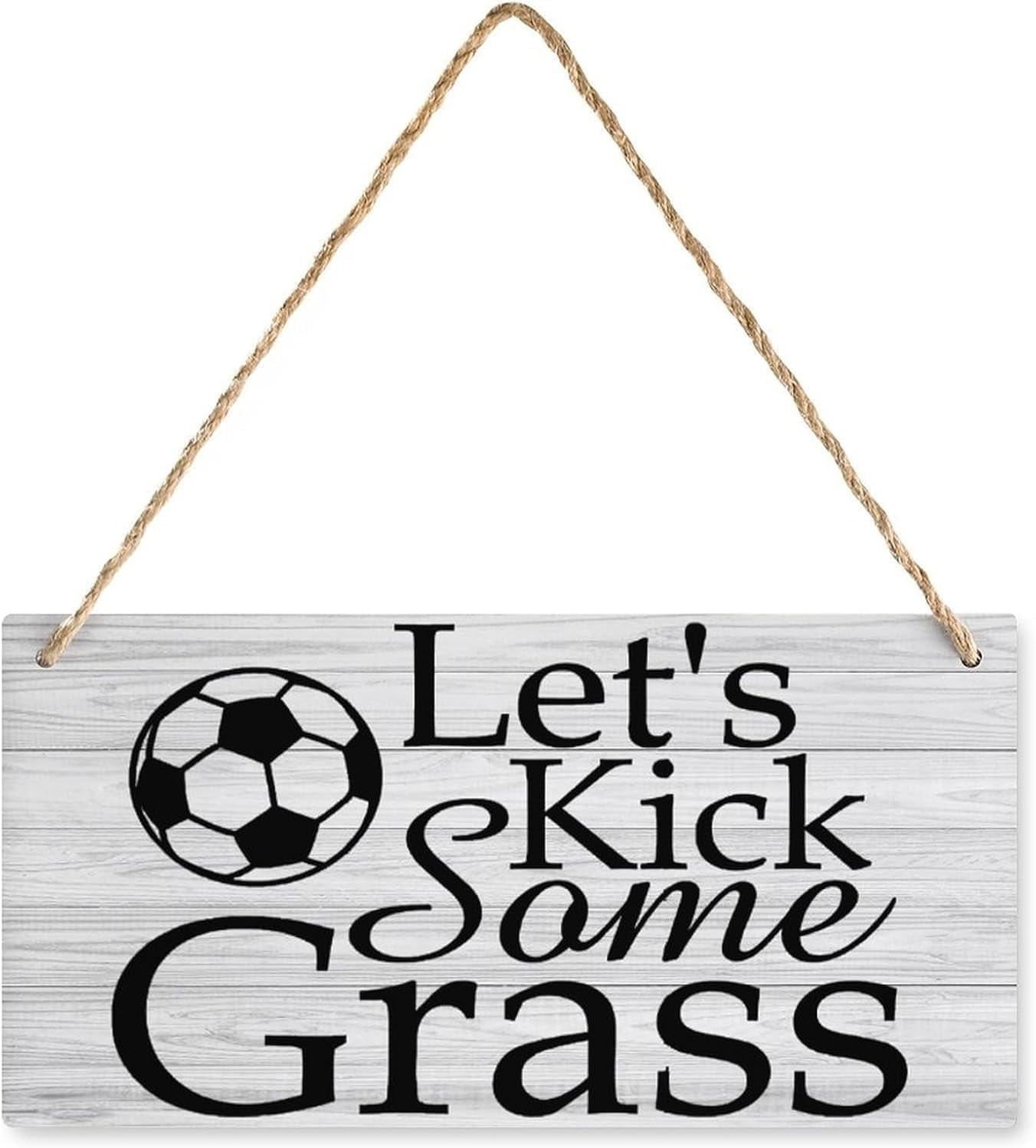 Wood Sign 6x12 Inch Wooden Hanging Sign Rustic Retro Wall Art Let'S ...