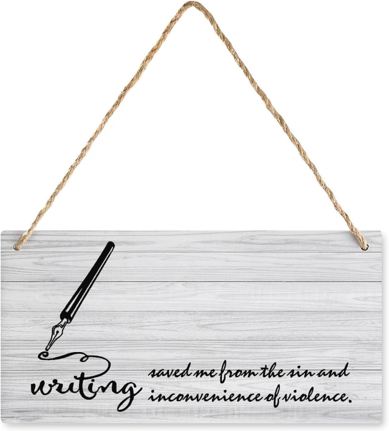 Wood Sign 6x12 Inch Wooden Hanging Sign Writing Saved Me From The Sin ...