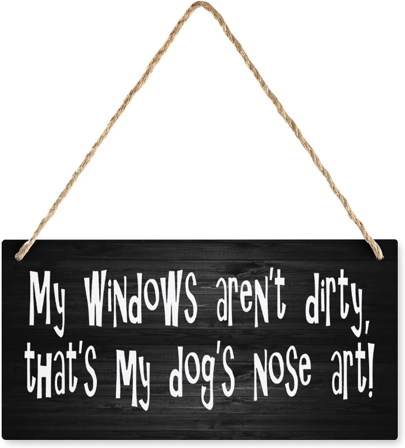 Wood Sign 6x12 Inch Wooden Hanging Wall Art Positive Quotes My Windows ...