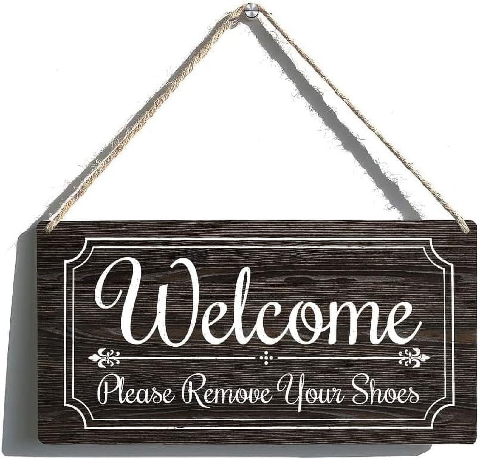 Wood Sign 6x12 Inch Wooden Sign Room Decorations Cute Welcome Wood ...