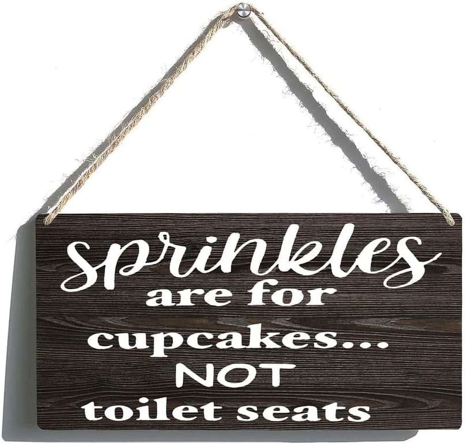 Wood Sign 6x12 Inch Wooden Signs Room Decorations Sprinkles Are For ...