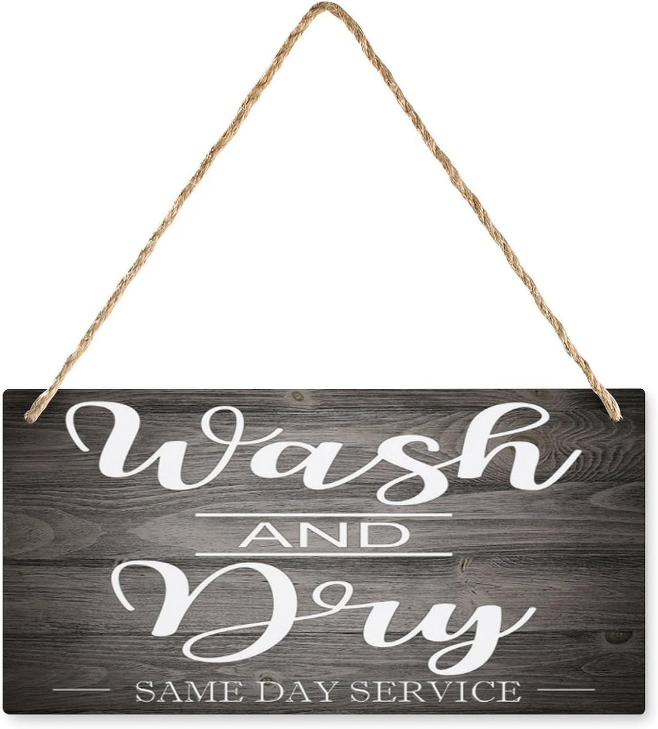 Wood Sign 6x12 Inch Wooden Wall Sign Wash And Dry Same Day Service Wood ...