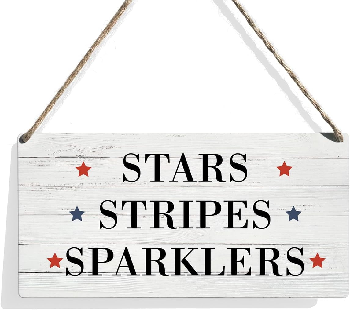 Wood Sign 5x10 Inch America Wooden Rustic Signs Home Wall Decor Country ...
