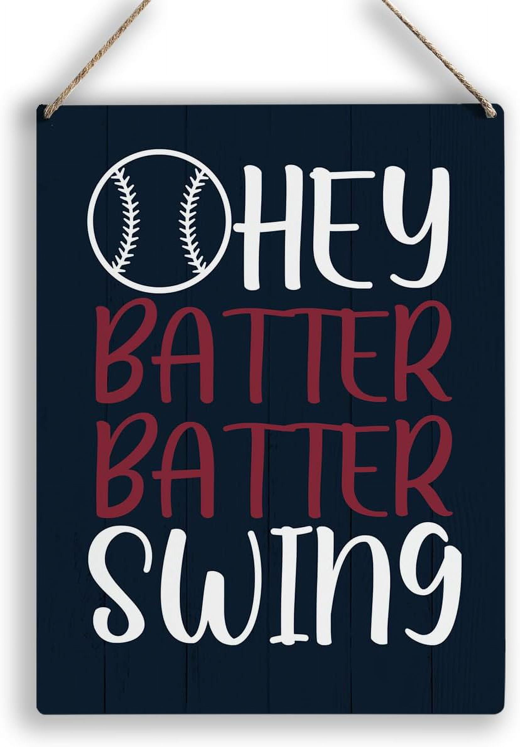 Wood Sign 8x10 Inch Baseball Lover Wooden Rustic Signs Home Wall Decor ...