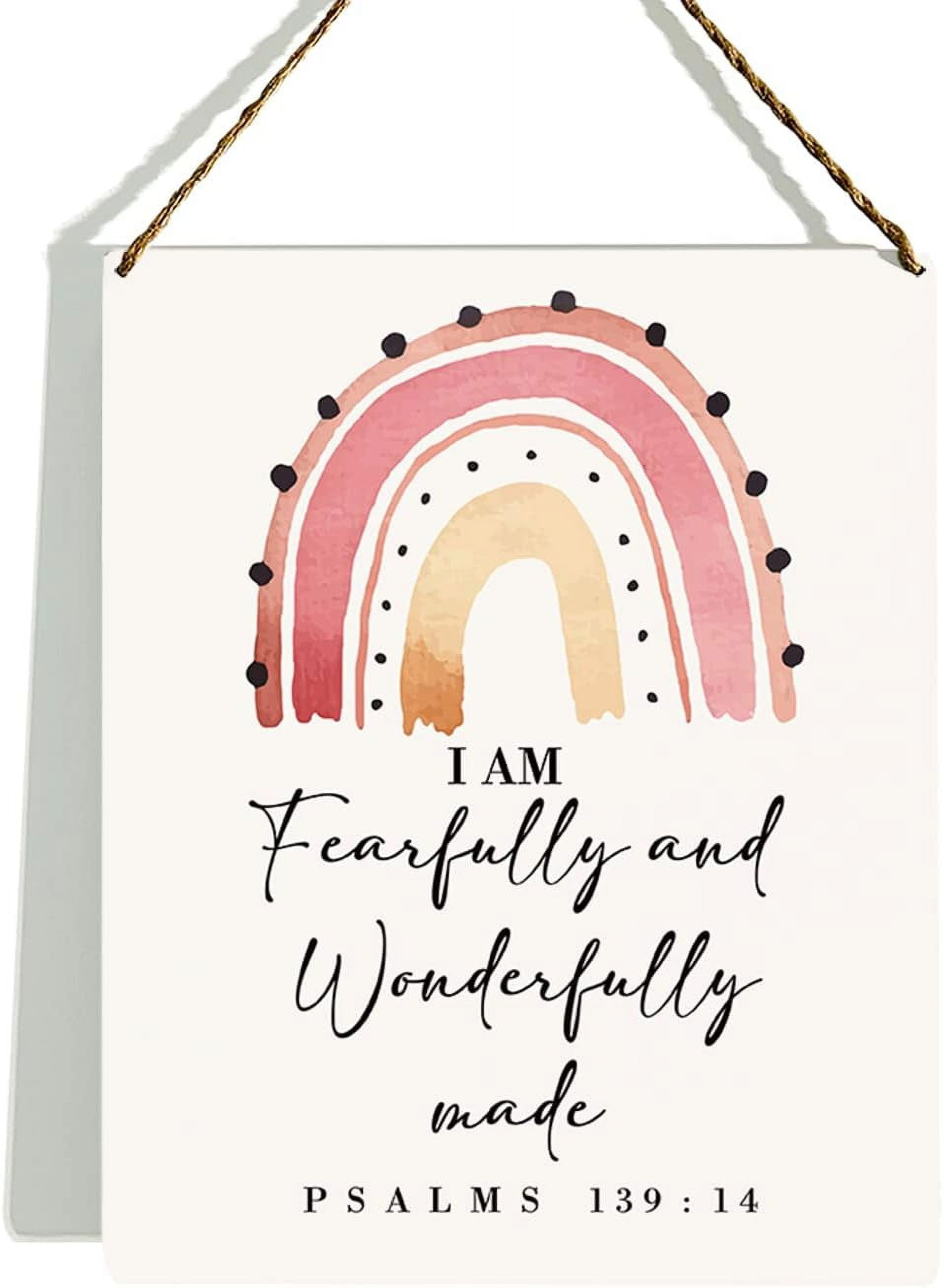 Wood Sign 8x10 Inch Bible Verse Wall Decor Wooden Hanging Sign ...