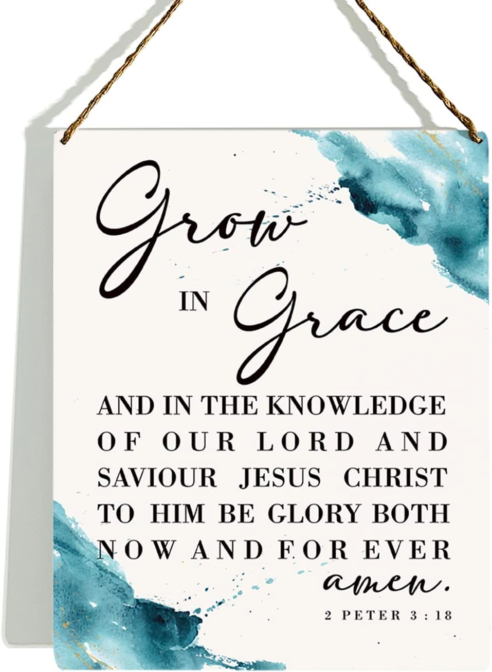 Wood Sign 8x10 Inch Bible Verse Wall Decor Wooden Hanging Sign ...