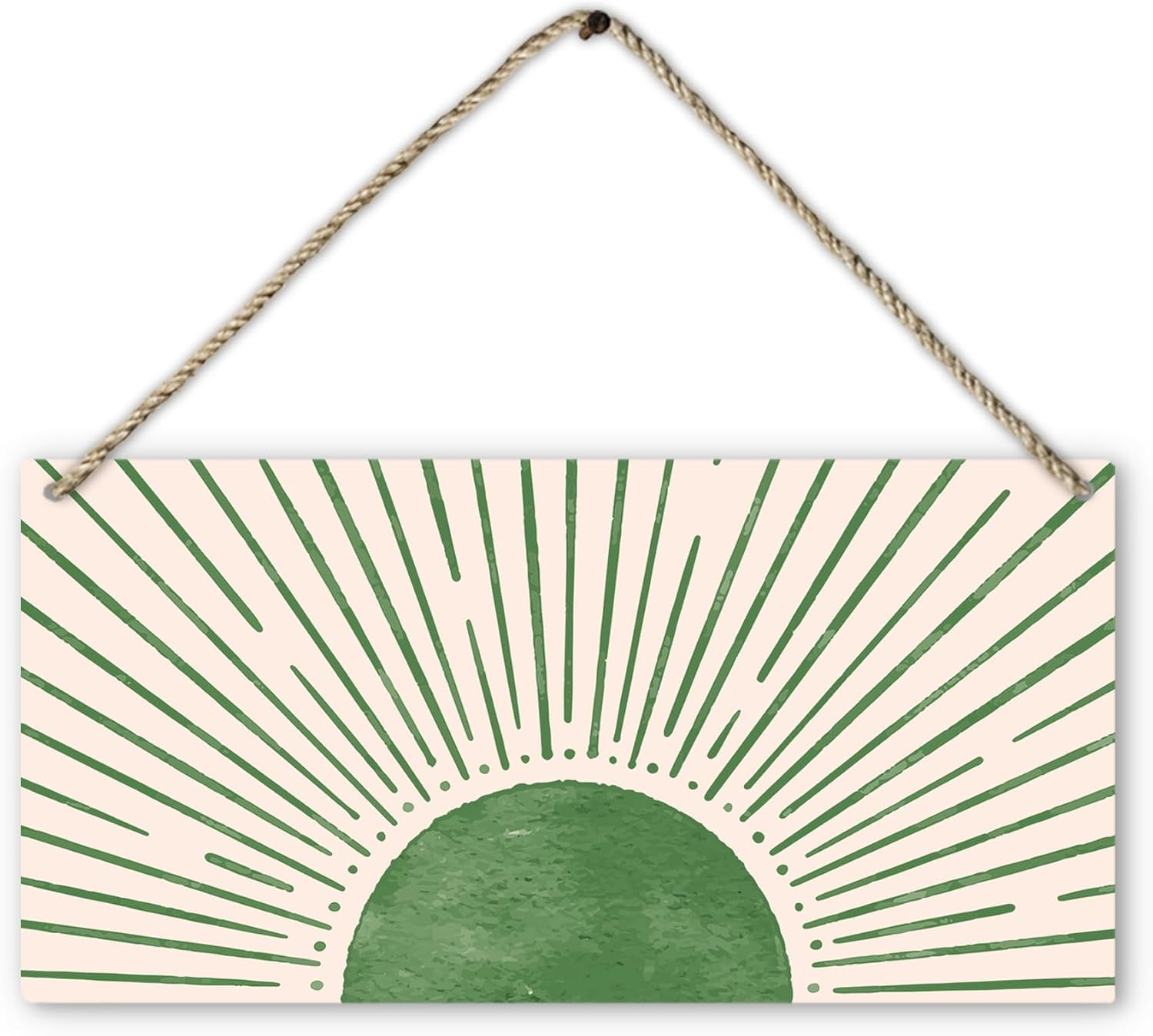 Wood Sign 5x10 Inch Boho Sage Green Sun Sunshine Wood Plaque Sign Wall ...
