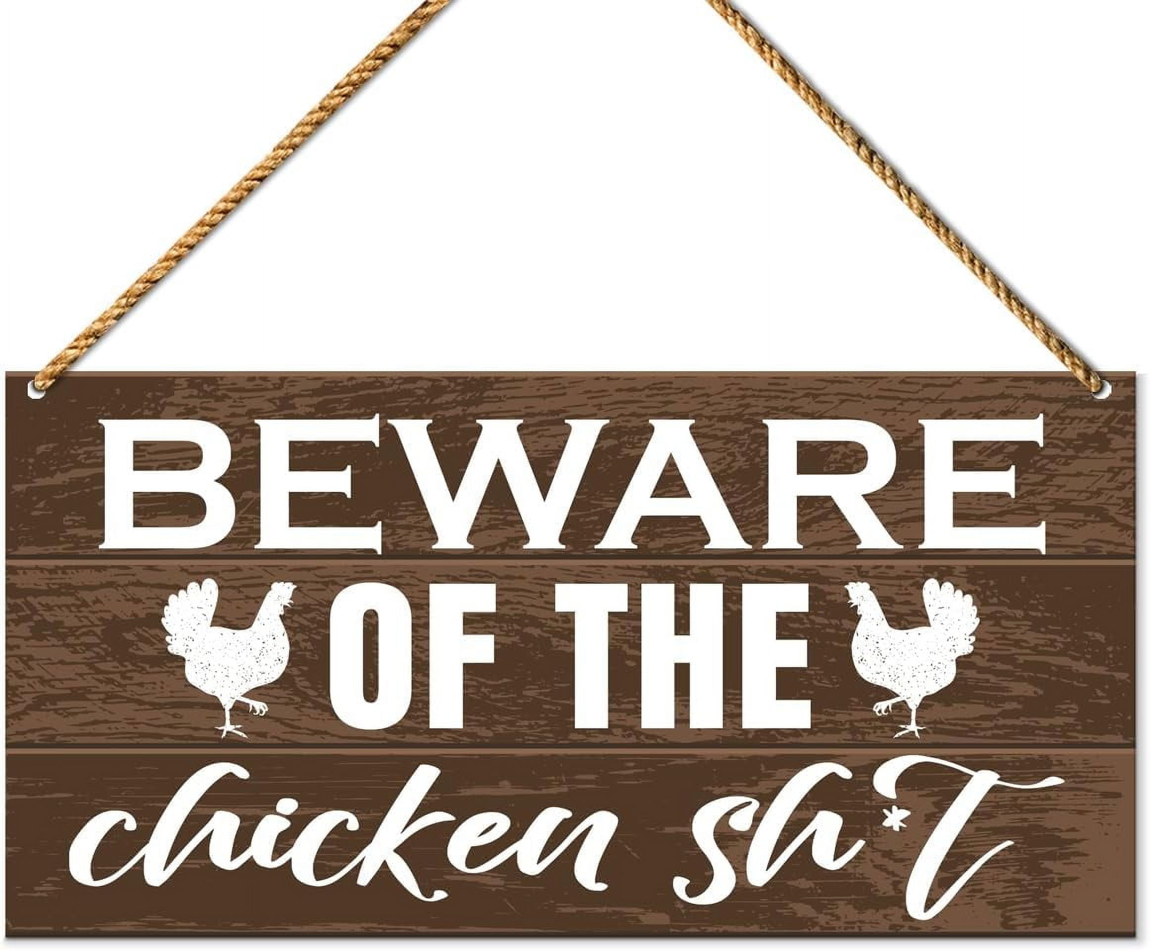 Wood Sign 5x10 Inch Chicken Coop Wood Sign Decor Farmhouse Farm Sign ...
