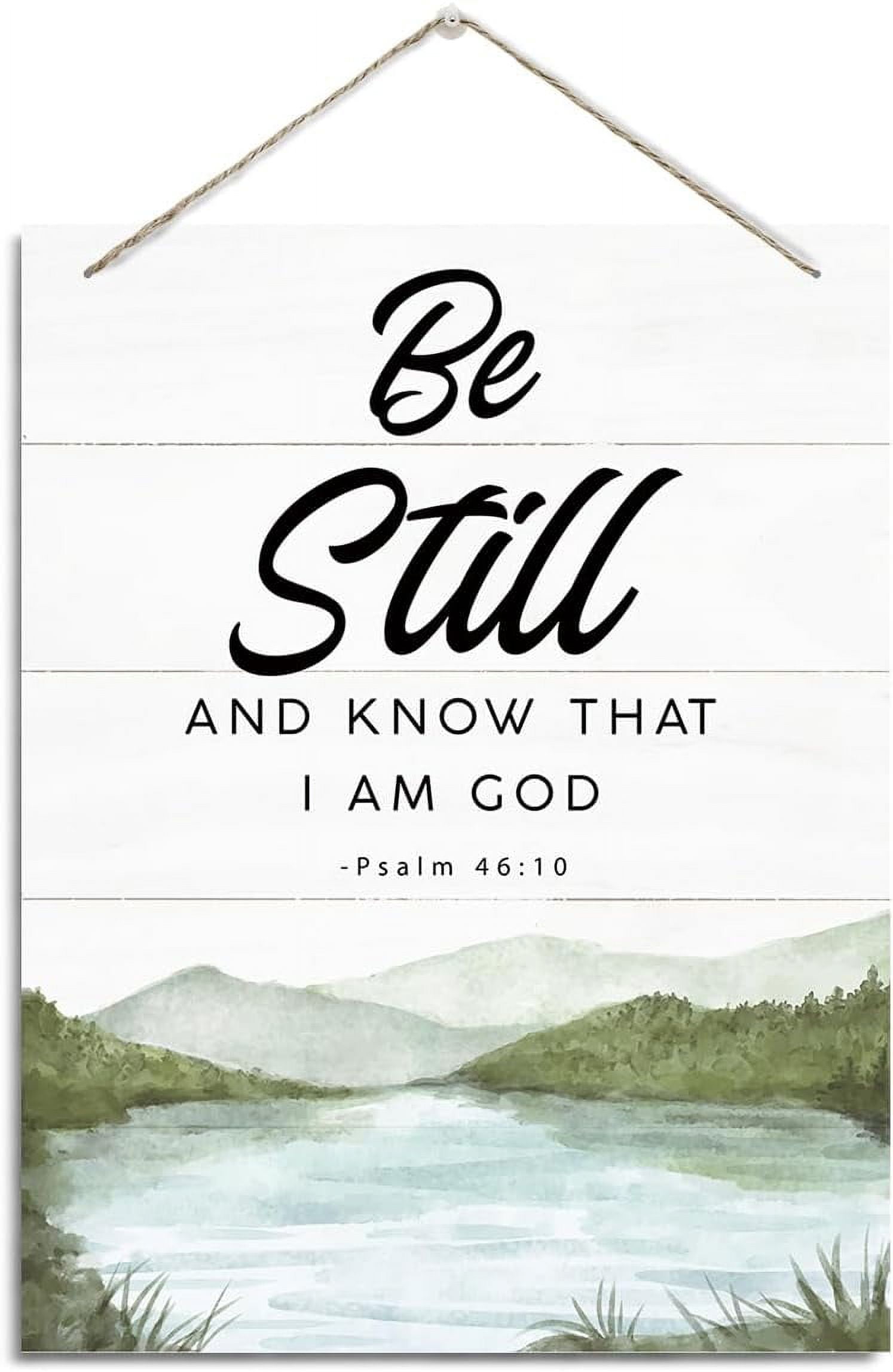 Wood Sign 8x10 Inch Christian Decor Rustic Hanging Wood Plaque Sign ...