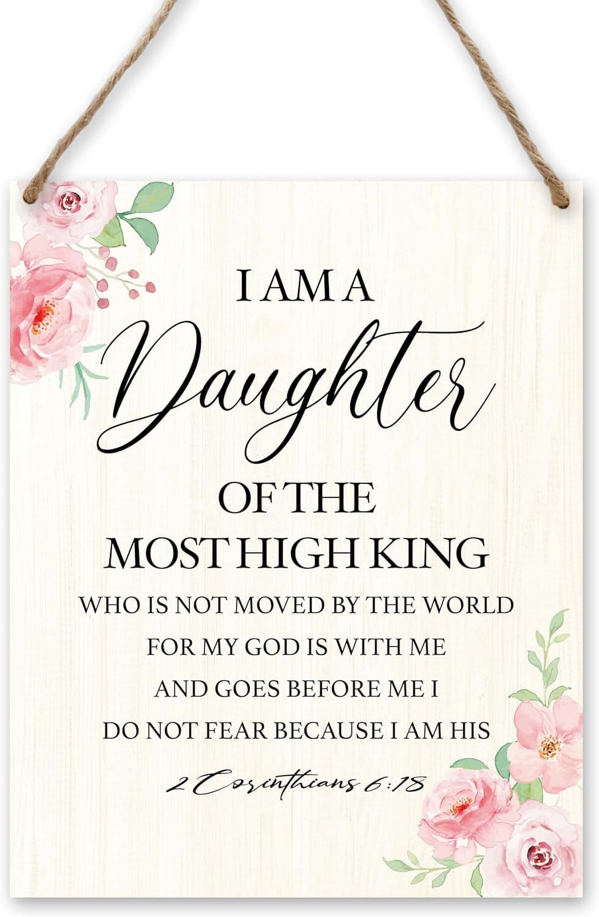 Wood Sign 8x10 Inch Christian Gifts For Girls Inspirational Bible ...