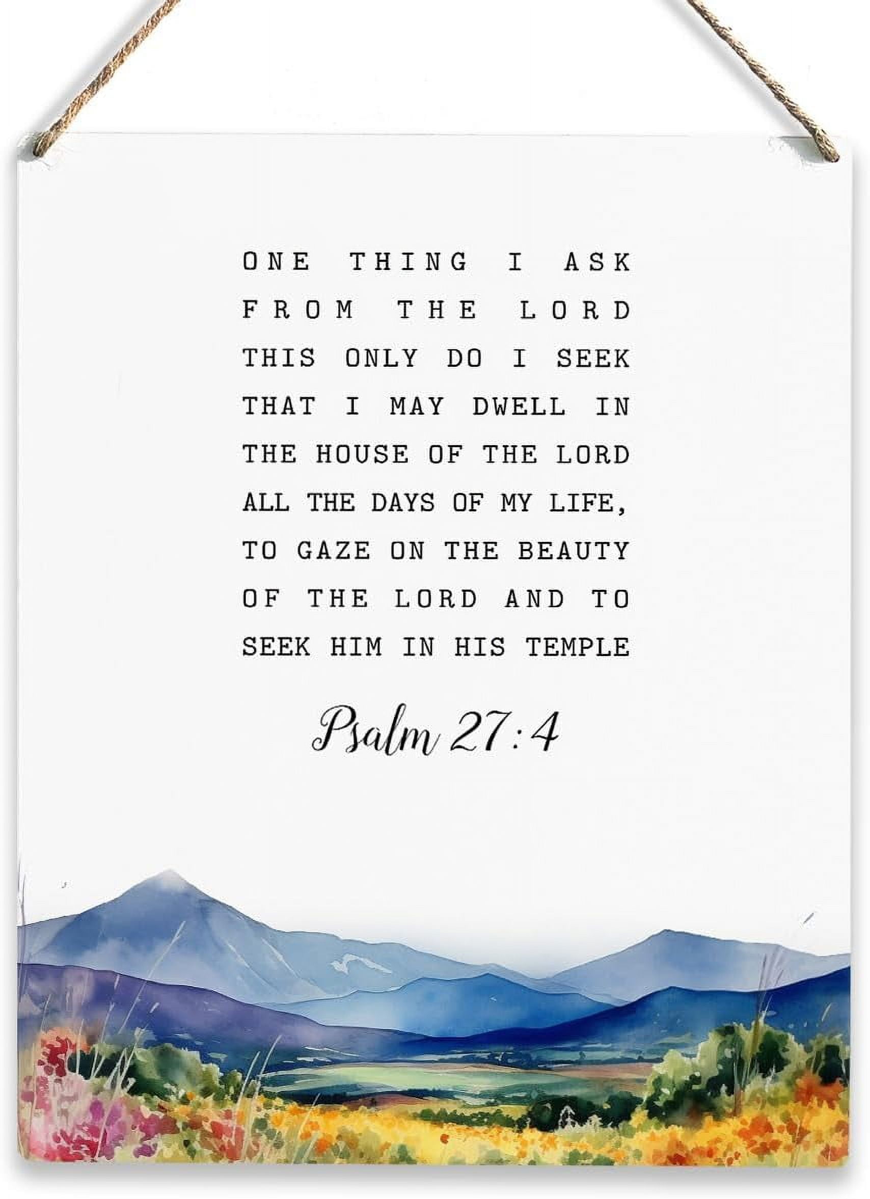 Wood Sign 8x10 Inch Christian Inspirational Quotes Wall Art Encouraging ...