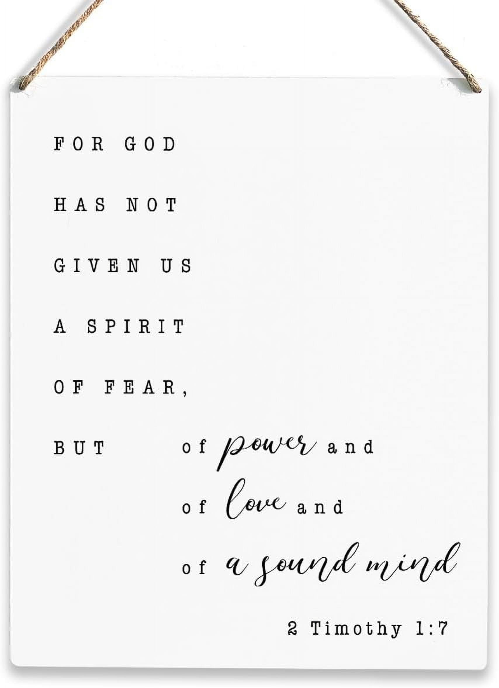 Wood Sign 8x10 Inch Christian Inspirational Quotes Wall Decor ...