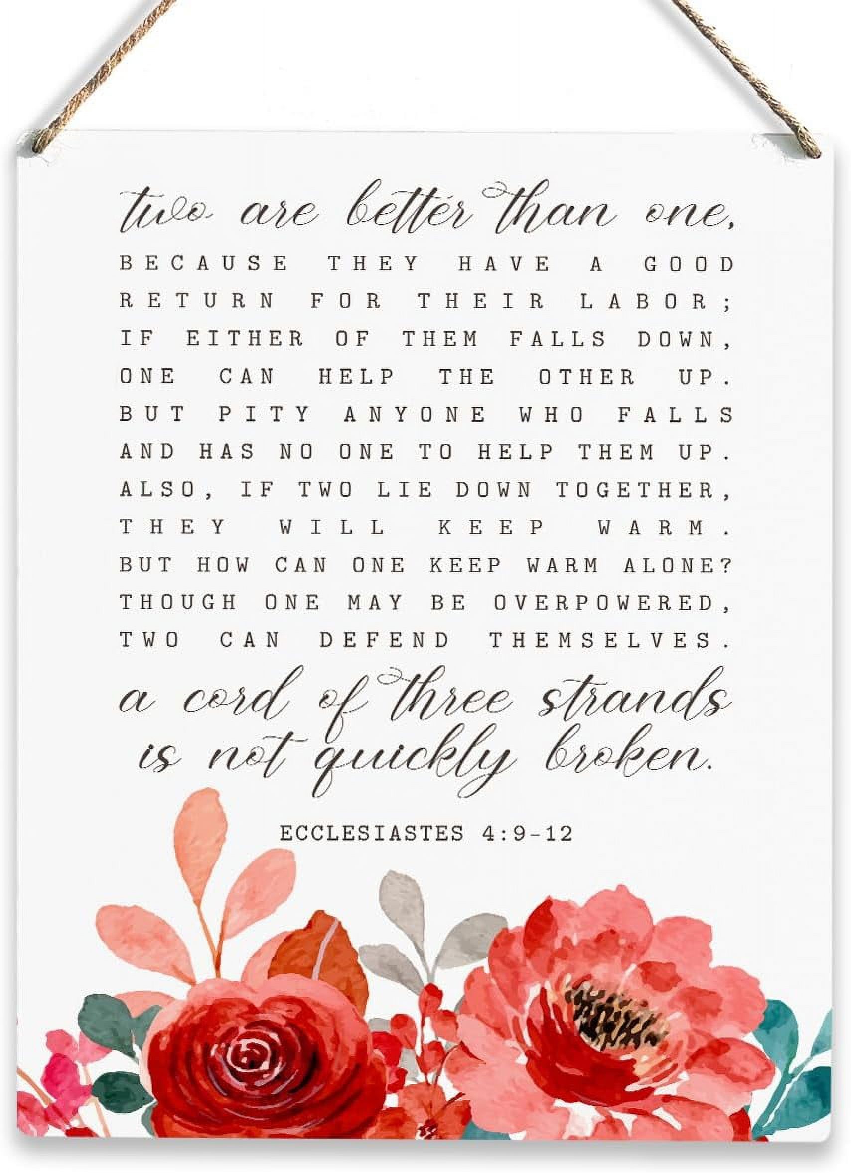 Wood Sign 8x10 Inch Christian Inspirational Quotes Wall Decor ...