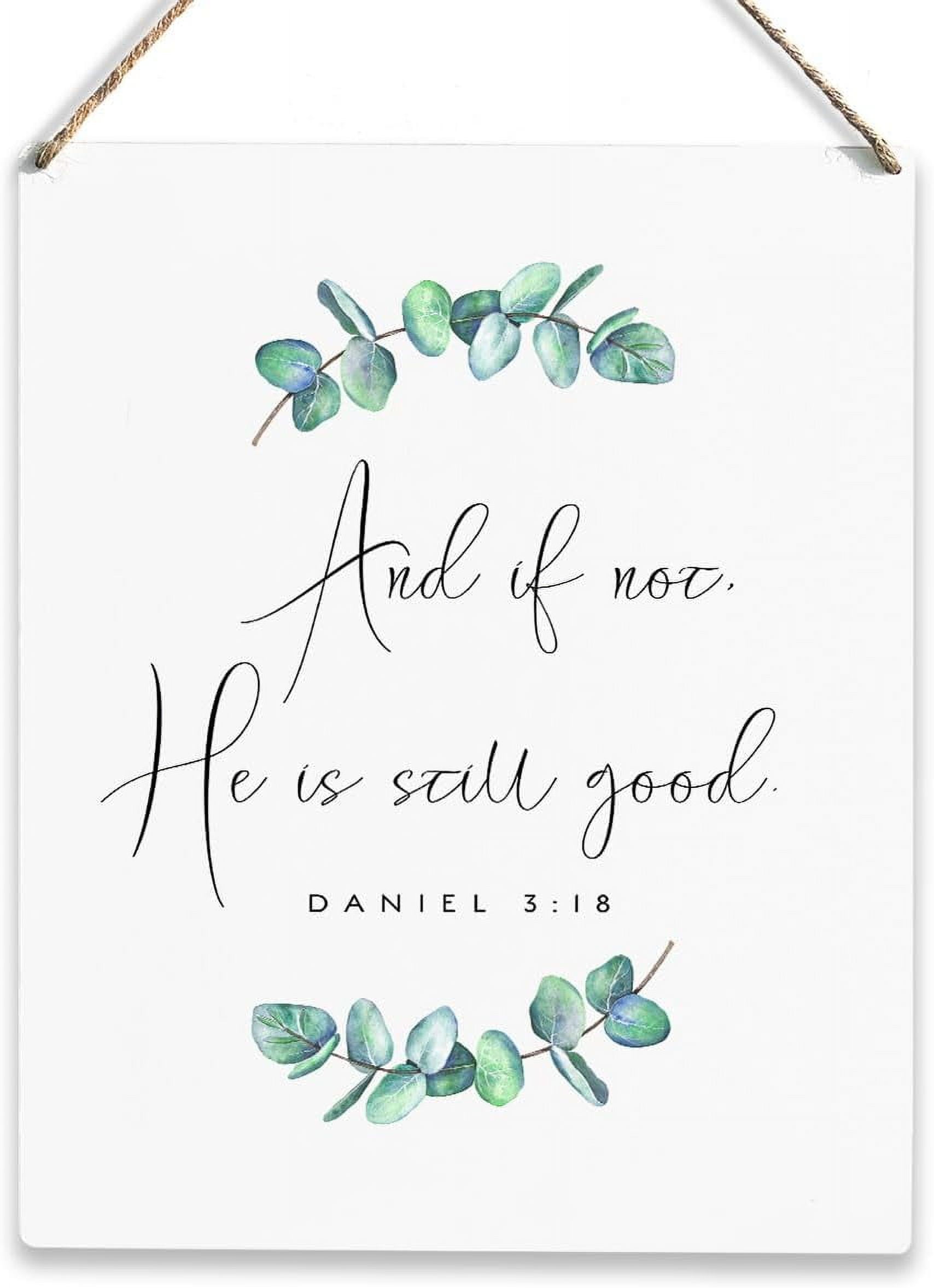 Wood Sign 8x10 Inch Christian Inspirational Quotes Wall Decor ...