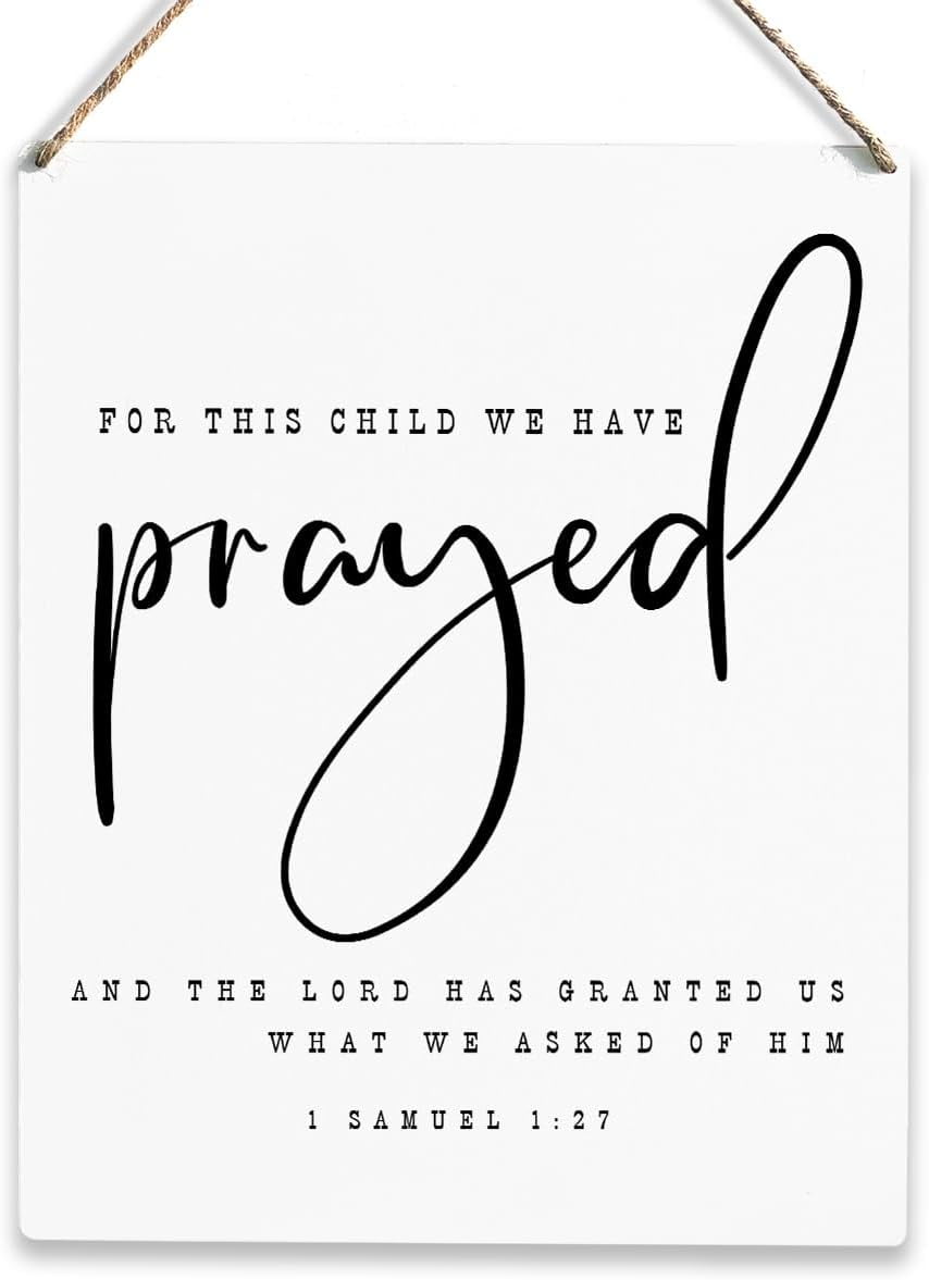 Wood Sign 8x10 Inch Christian Inspirational Quotes Wall Decor ...