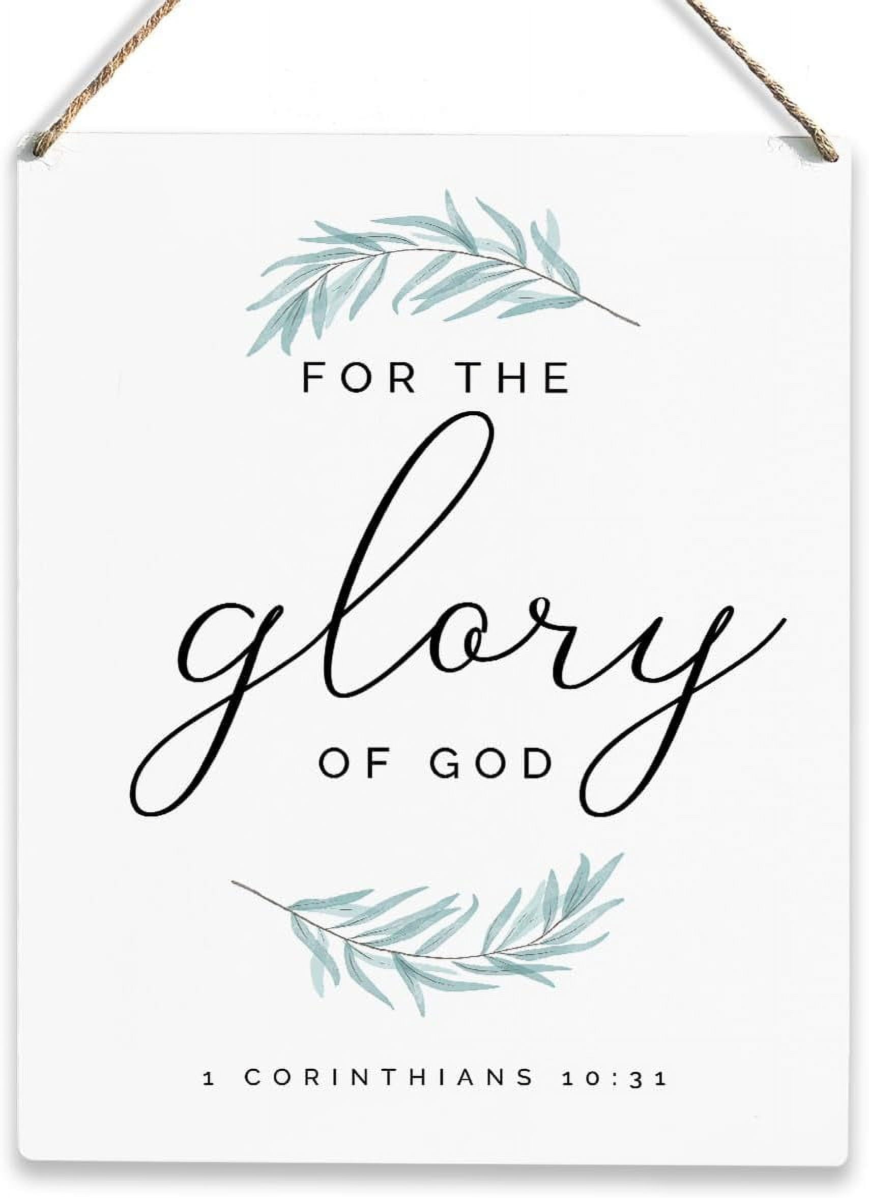 Wood Sign 8x10 Inch Christian Quotes Wall Art Encouraging Rustic ...