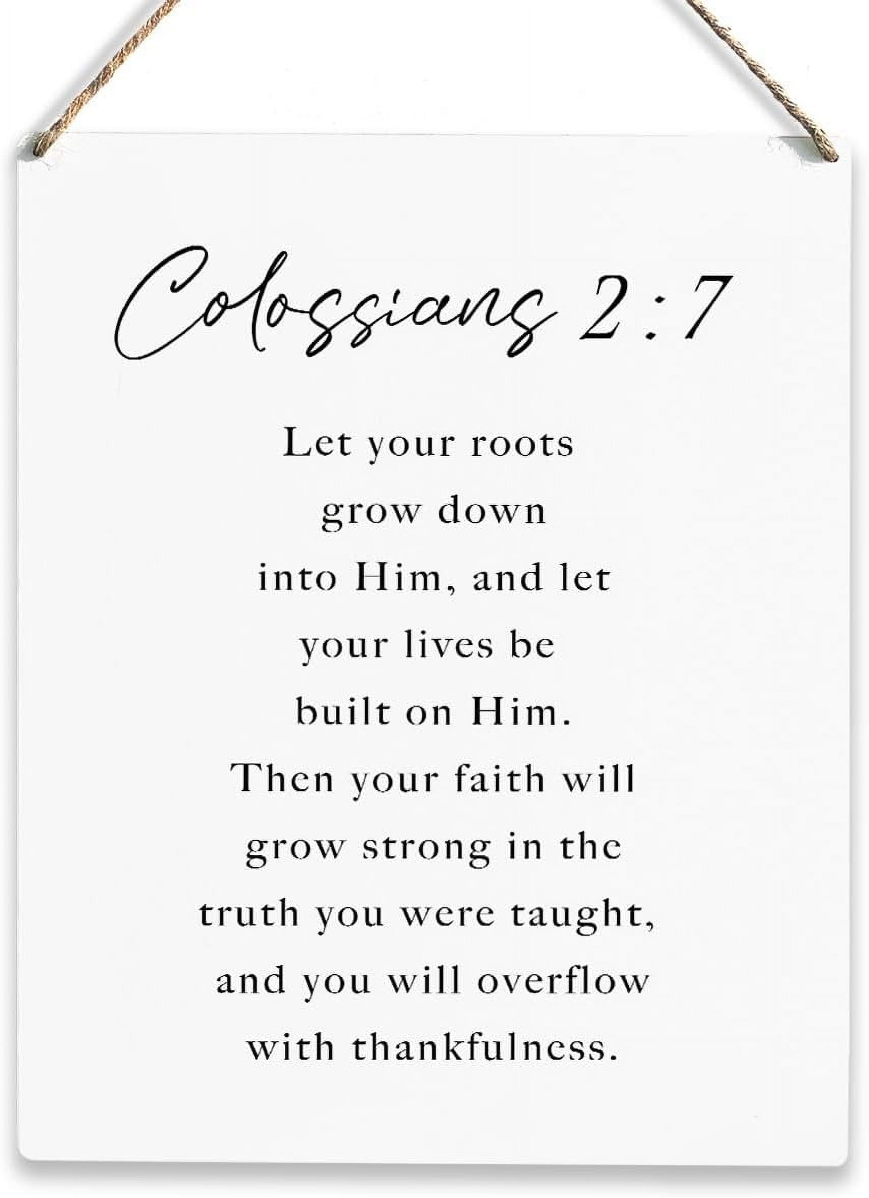 Wood Sign 8x10 Inch Christian Quotes Wall Art Motivational Rustic ...