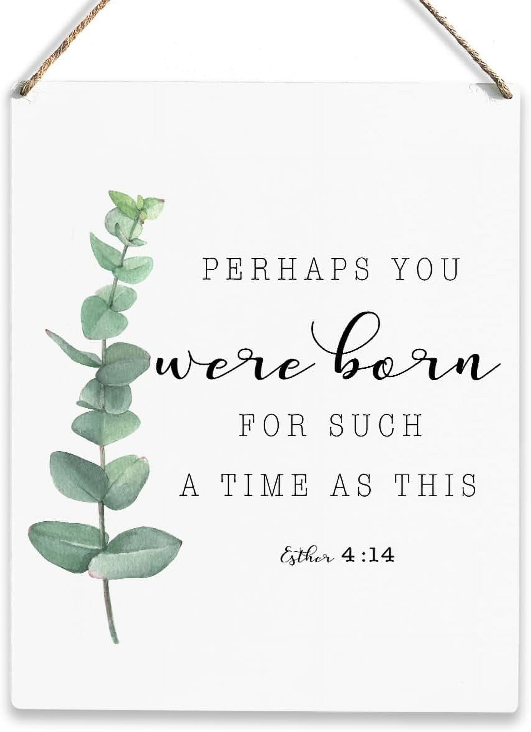 Wood Sign 8x10 Inch Christian Quotes Wall Decor Motivation Rustic ...