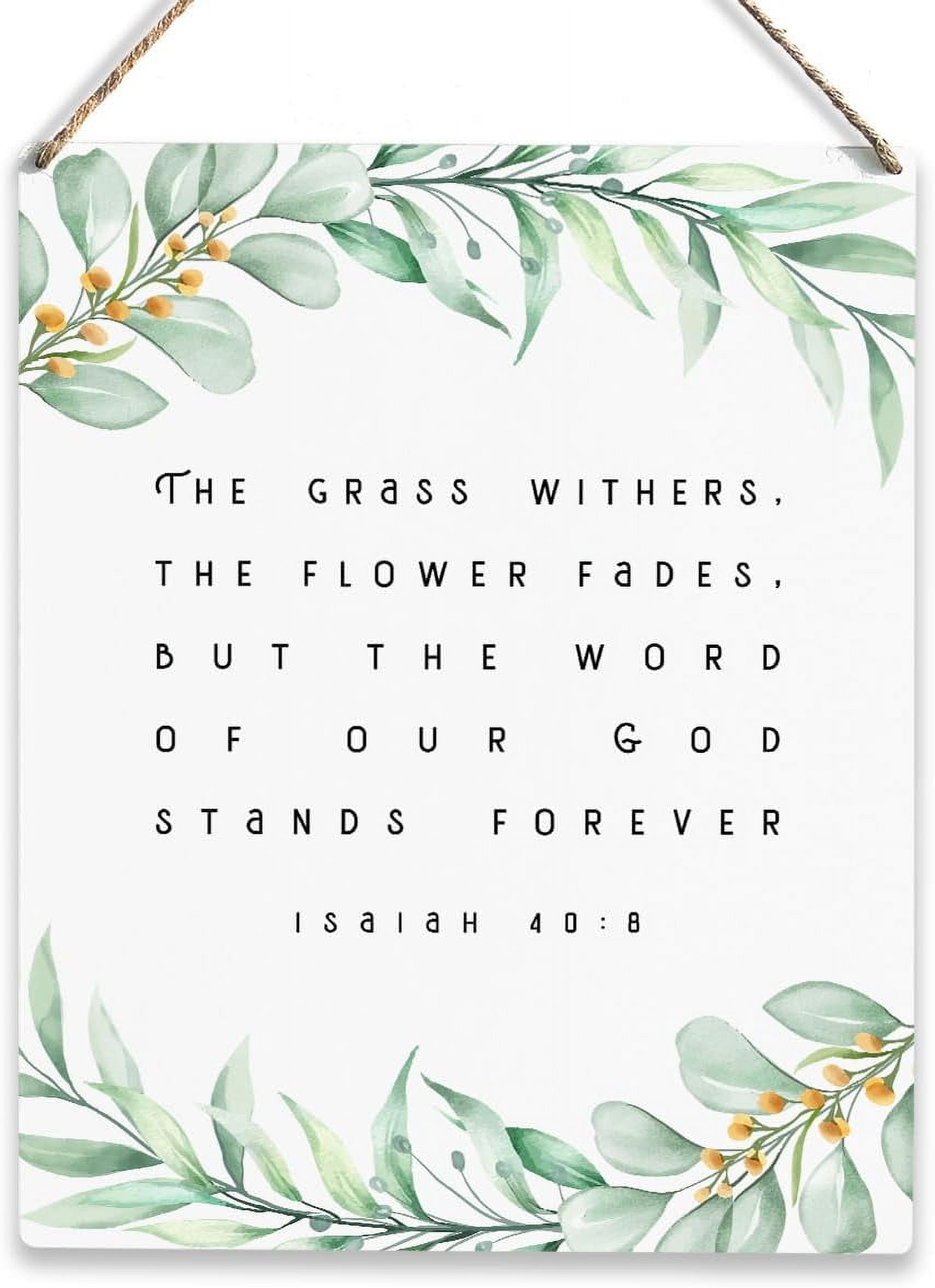 Wood Sign 8x10 Inch Christian Quotes Wall Decor Motivation Rustic ...