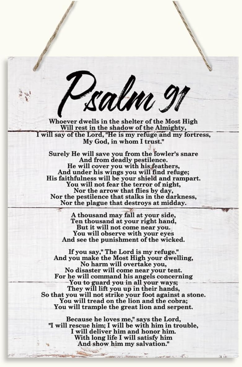 Wood Sign 8x10 Inch Christian Wall Decor Scripture Psalm 29 Sign ...