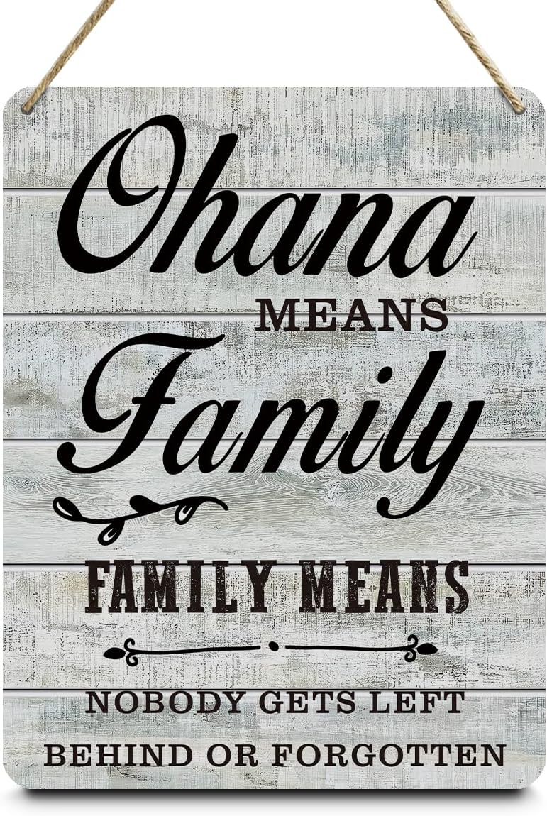 Wood Sign 8x10 Inch Family Wooden Wall Sign Farmhouse Wall Hanging ...