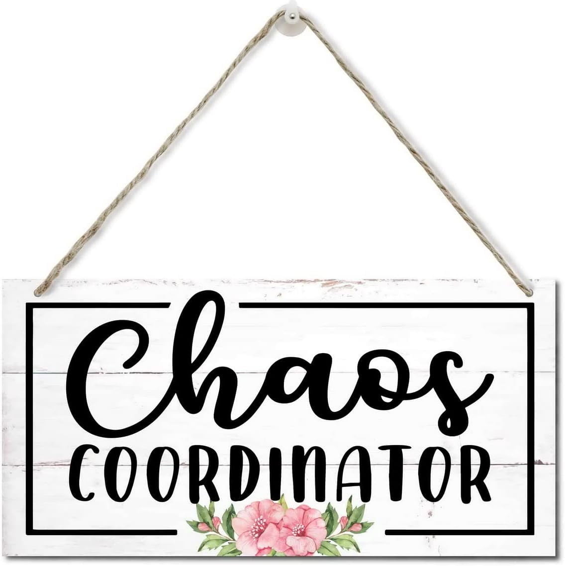 Wood Sign 5x10 Inch Funny Chaos Coordinator Wood Sign Wood Signs ...