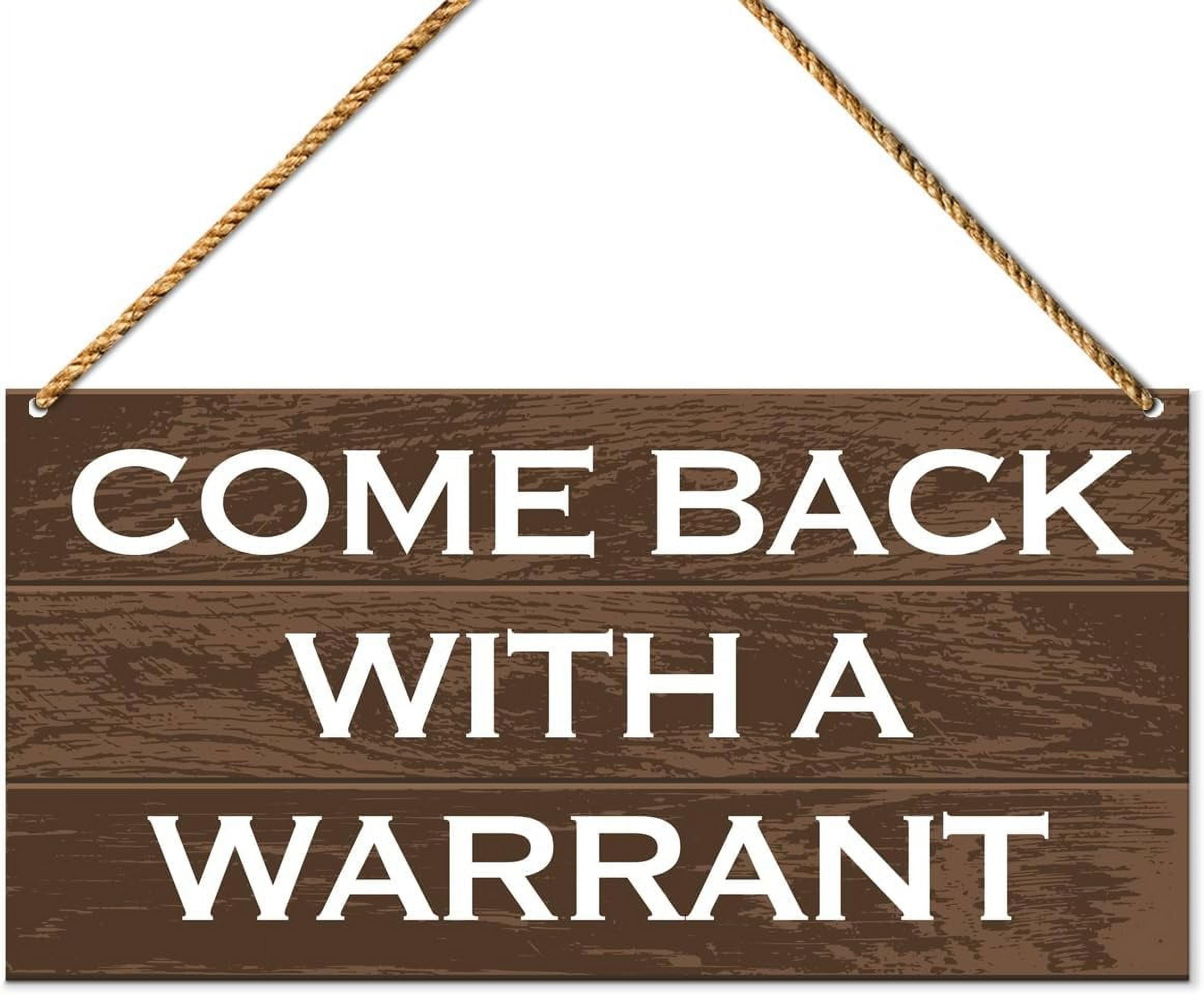 Wood Sign 5x10 Inch Funny Welcome Sign For Front Door Porch Home Office ...