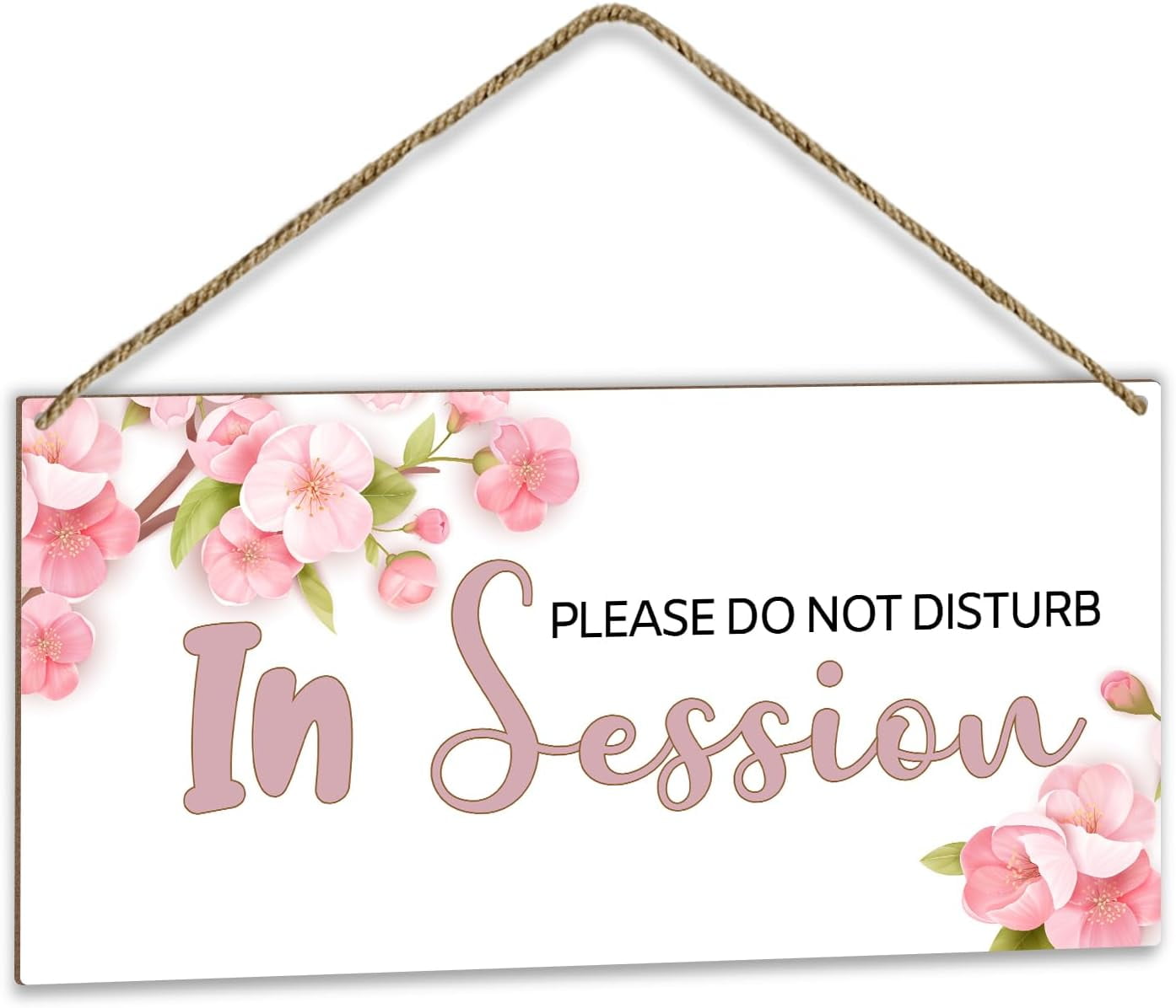 Wood Sign 5x10 Inch In Session Door Sign For Therapists Wall Hanging ...