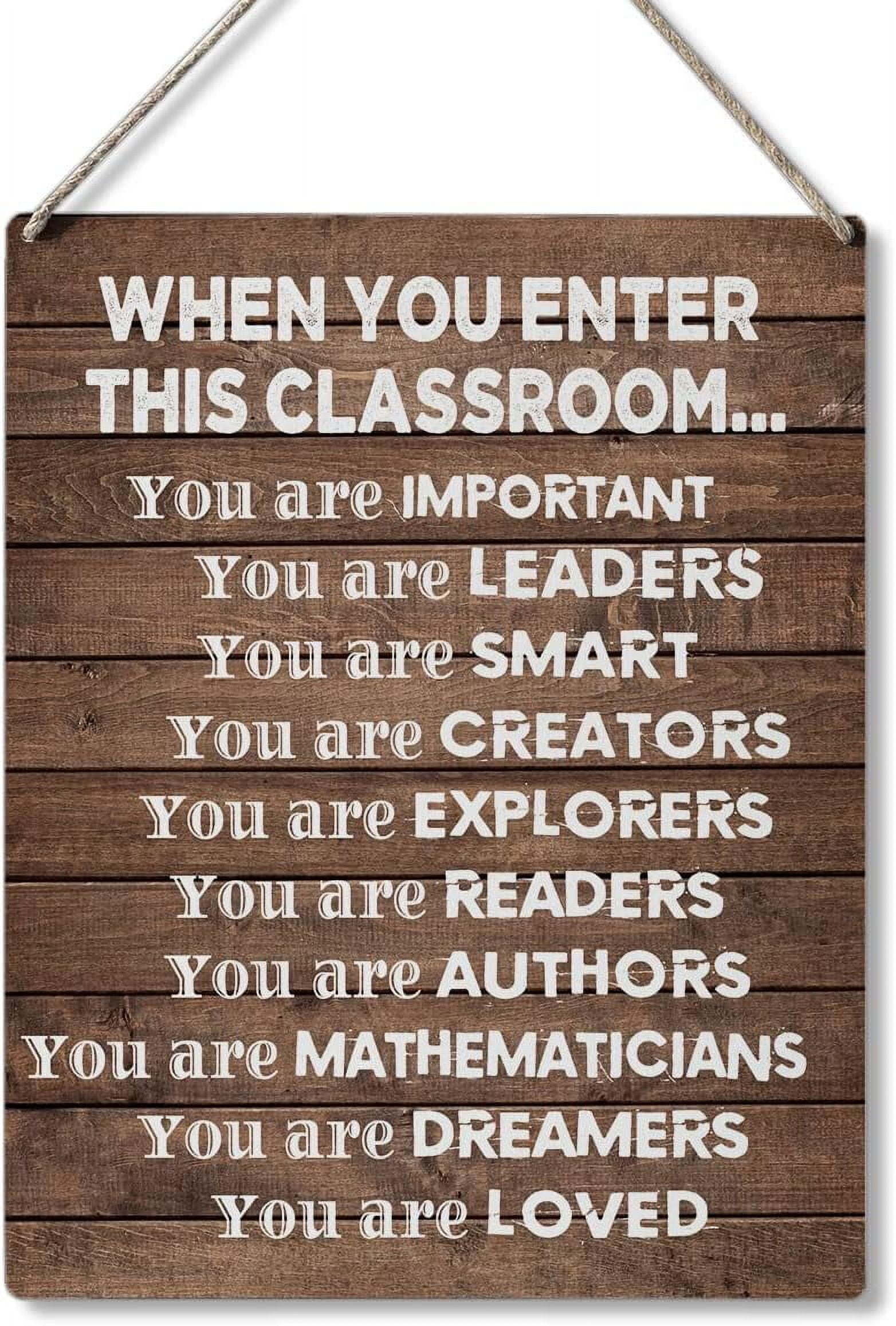 Wood Sign 8x10 Inch Inspirational Gift Signs When You Enter This ...