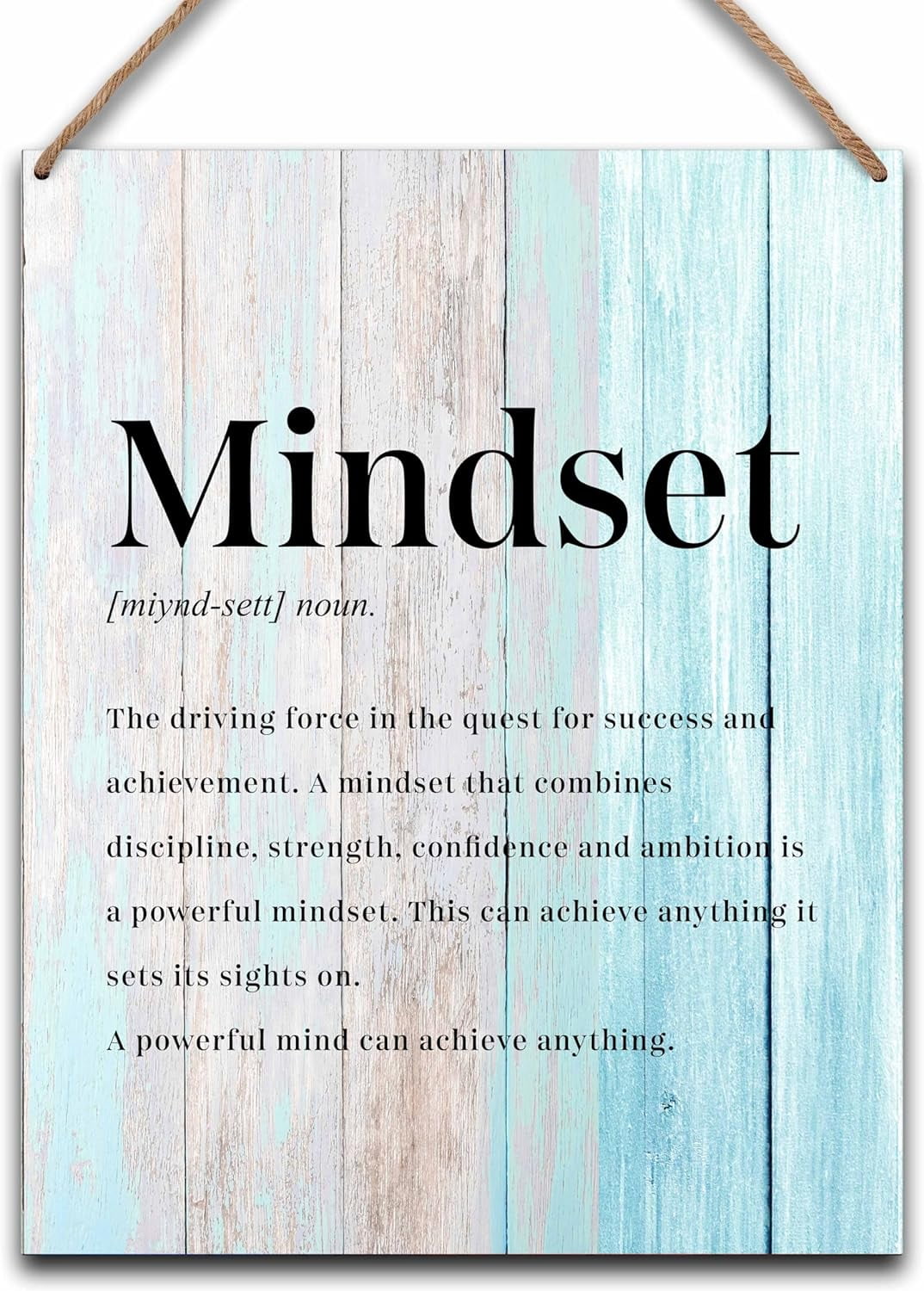 Wood Sign 8x10 Inch Inspirational Wall Art Hanging Decor Motivational Classroom Home Office ...