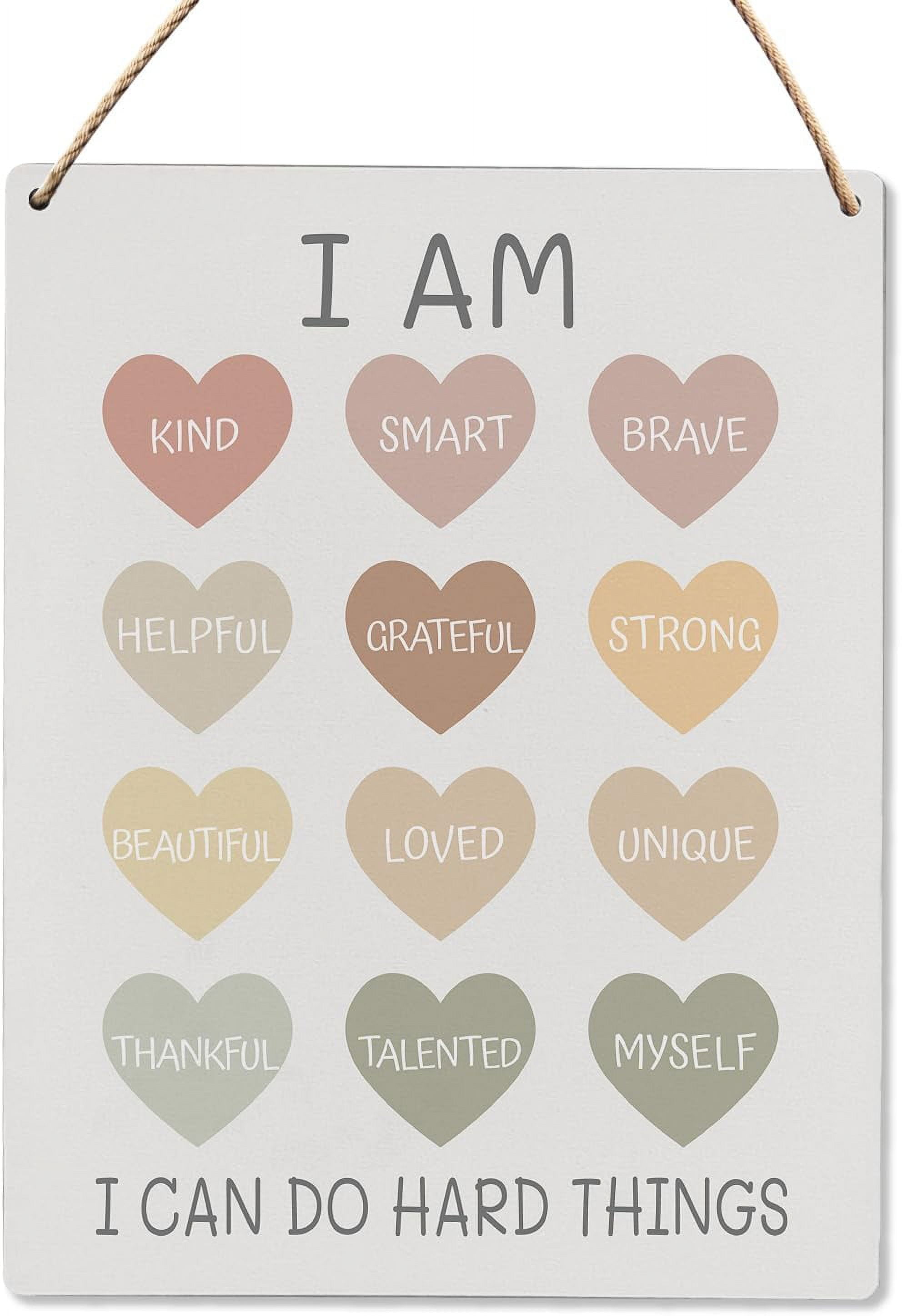 Wood Sign 8x10 Inch Kids Room Decor Possitive Affirmation Wall Decor ...