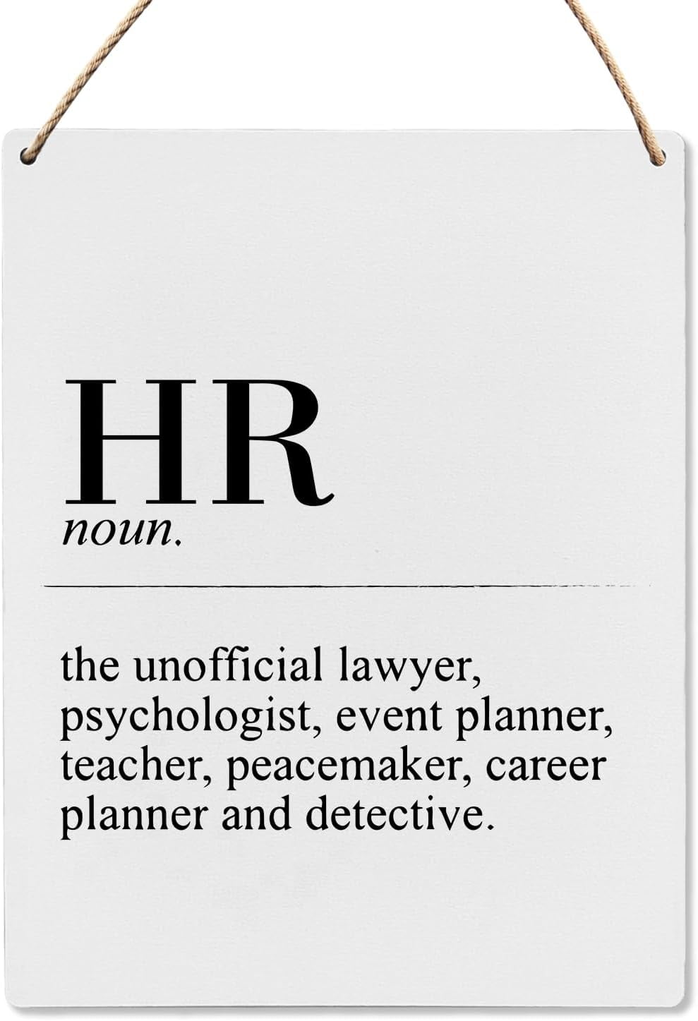 Wood Sign 8x10 Inch Office Decor Human Resources Definition Office ...
