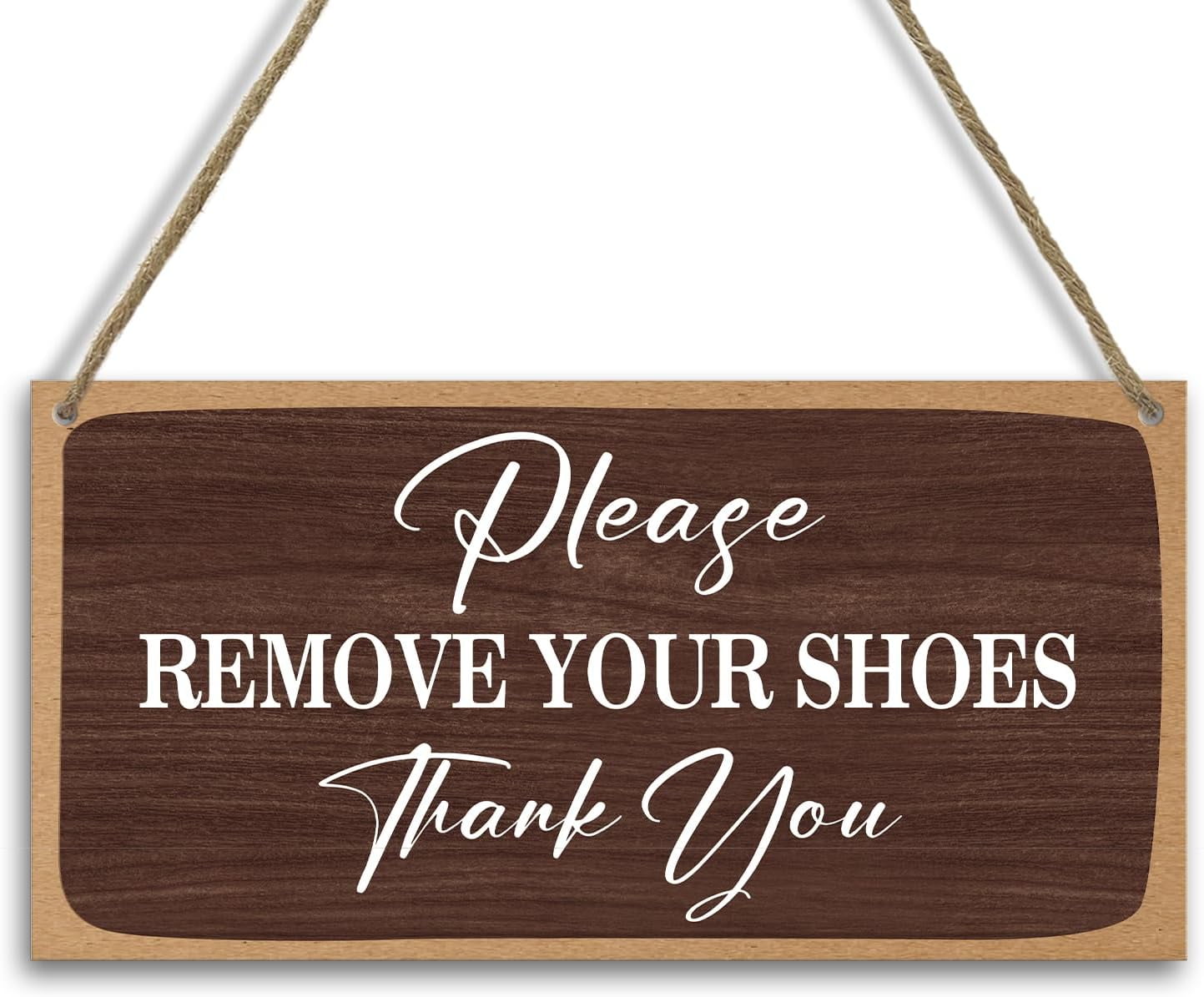 Wood Sign 5x10 Inch Please Remove Your Shoes Sign No Shoes Sign For ...