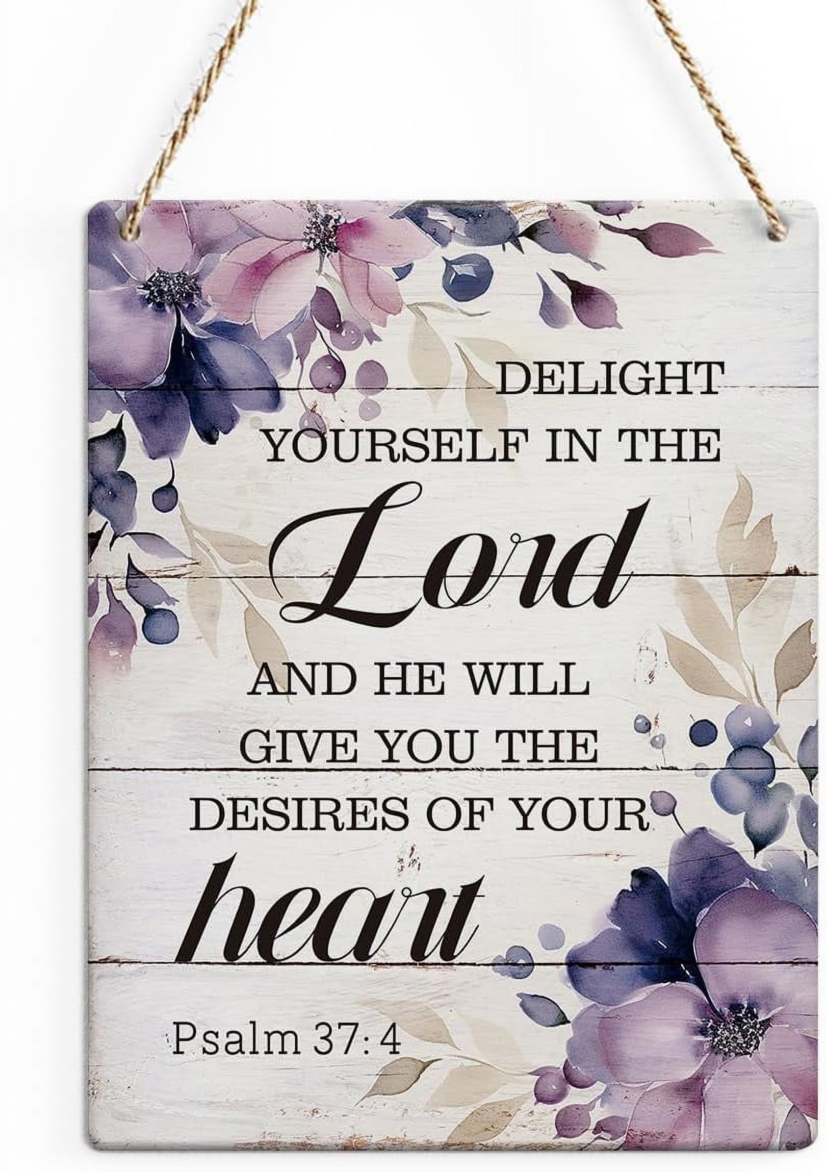 Wood Sign 8x10 Inch Positive Christian Decor Religious Gifts Vintage ...