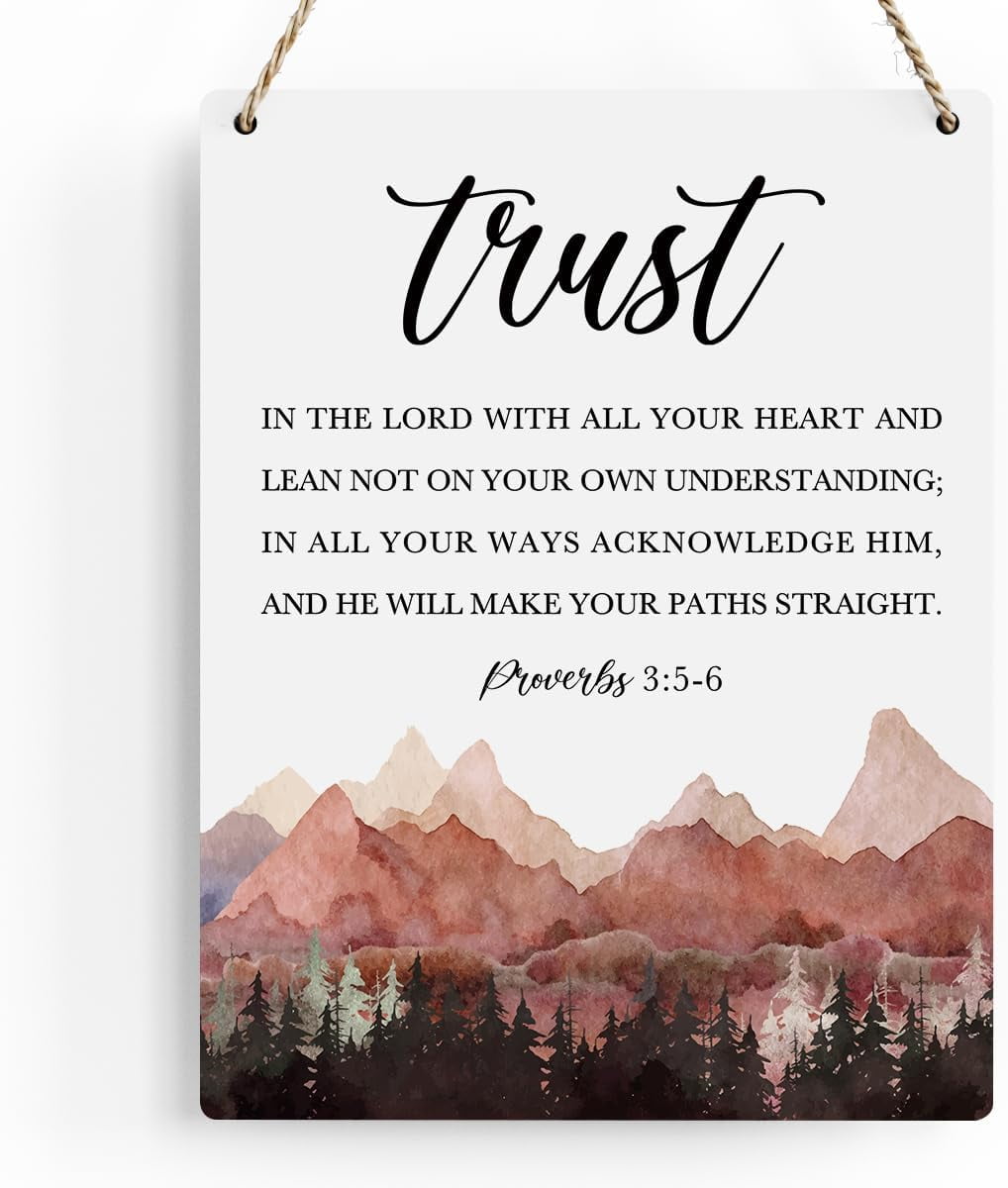 Wood Sign 8x10 Inch Proverbs 35 6 Christian Wall Decor Christian Gifts ...