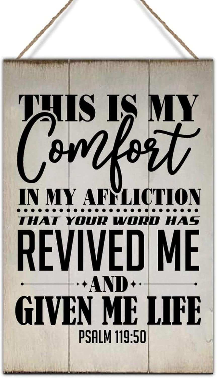 Wood Sign 8x10 Inch Rustic Sign Wood Decor This Is My Comfort In My ...