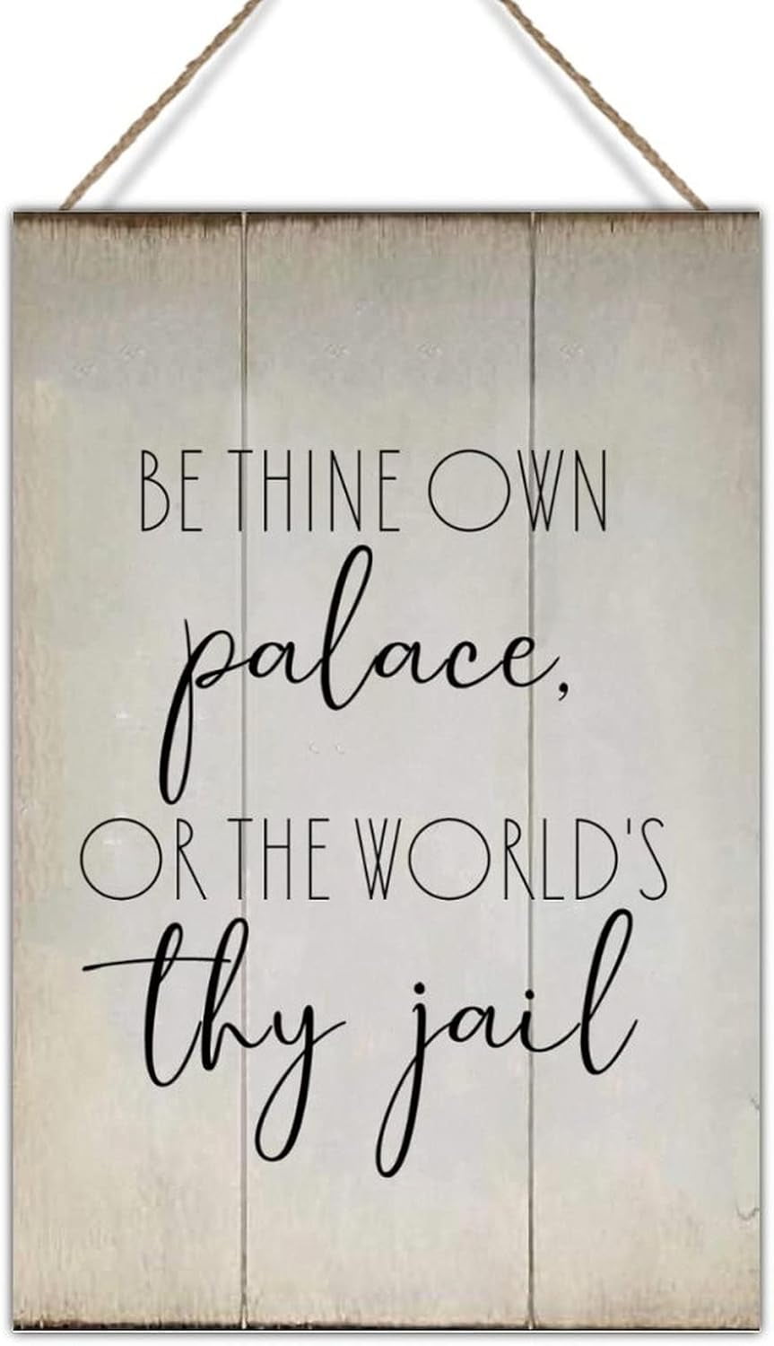 Wood Sign 8x10 Inch Rustic Wall Decor Wood Sign Motivational Quotes ...