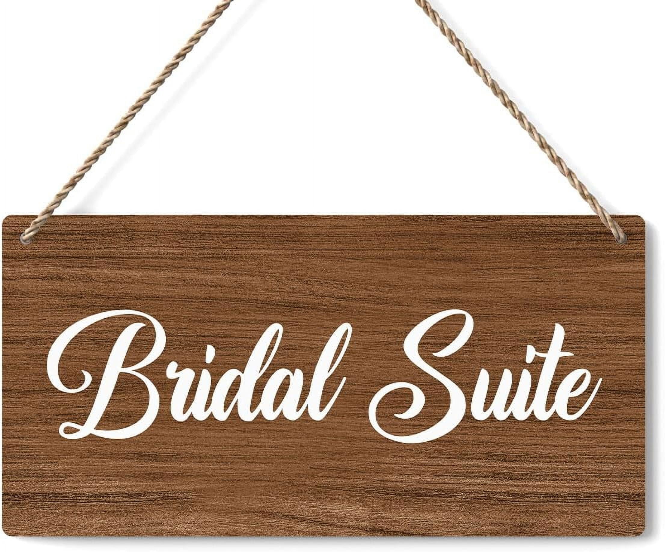 Wood Sign 5x10 Inch Rustic Wedding Bridal Suite Sign Wedding Decor ...