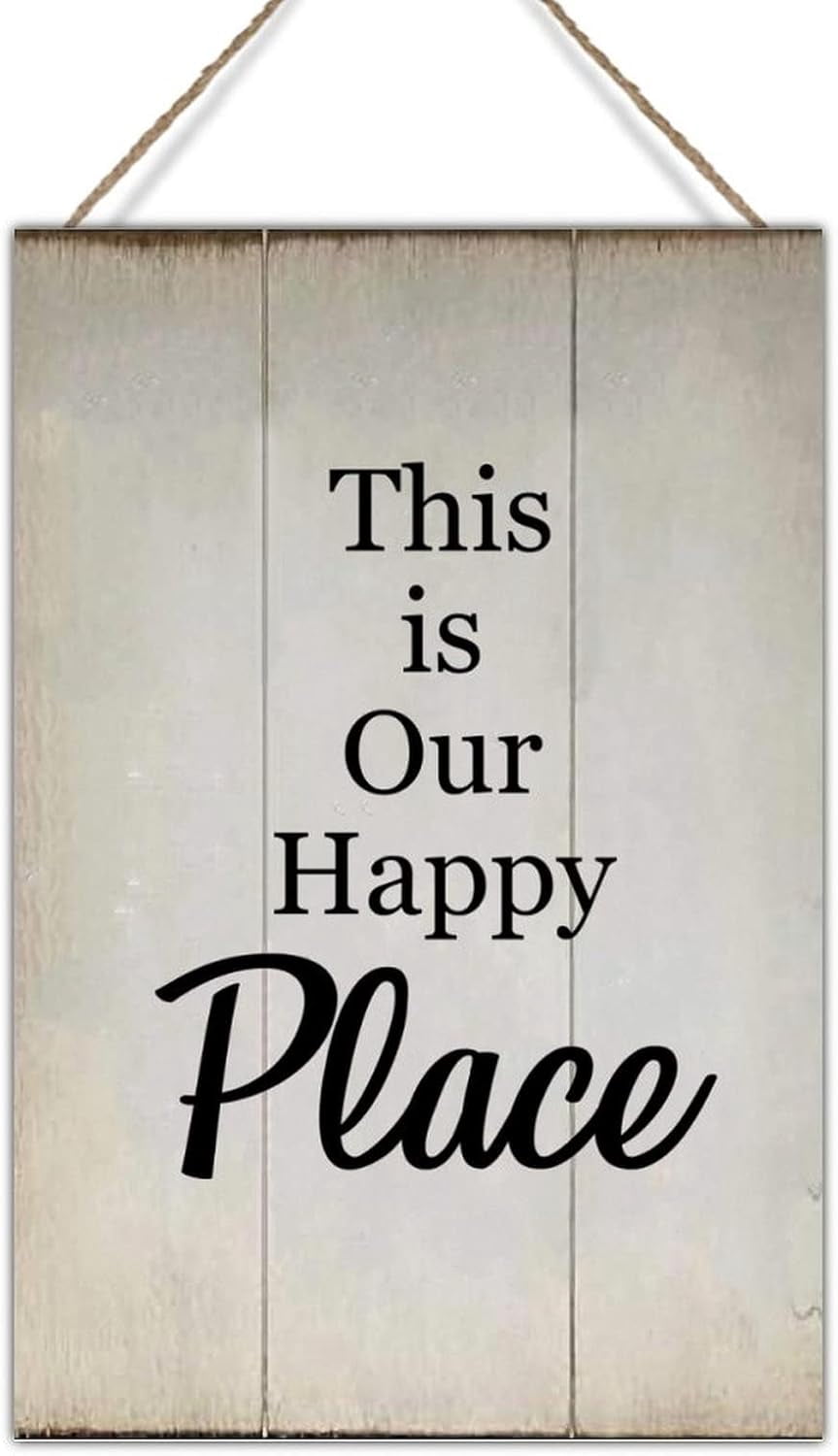 Wood Sign 8x10 Inch Rustic Wood Art Plaque Positive Motivational Quote ...