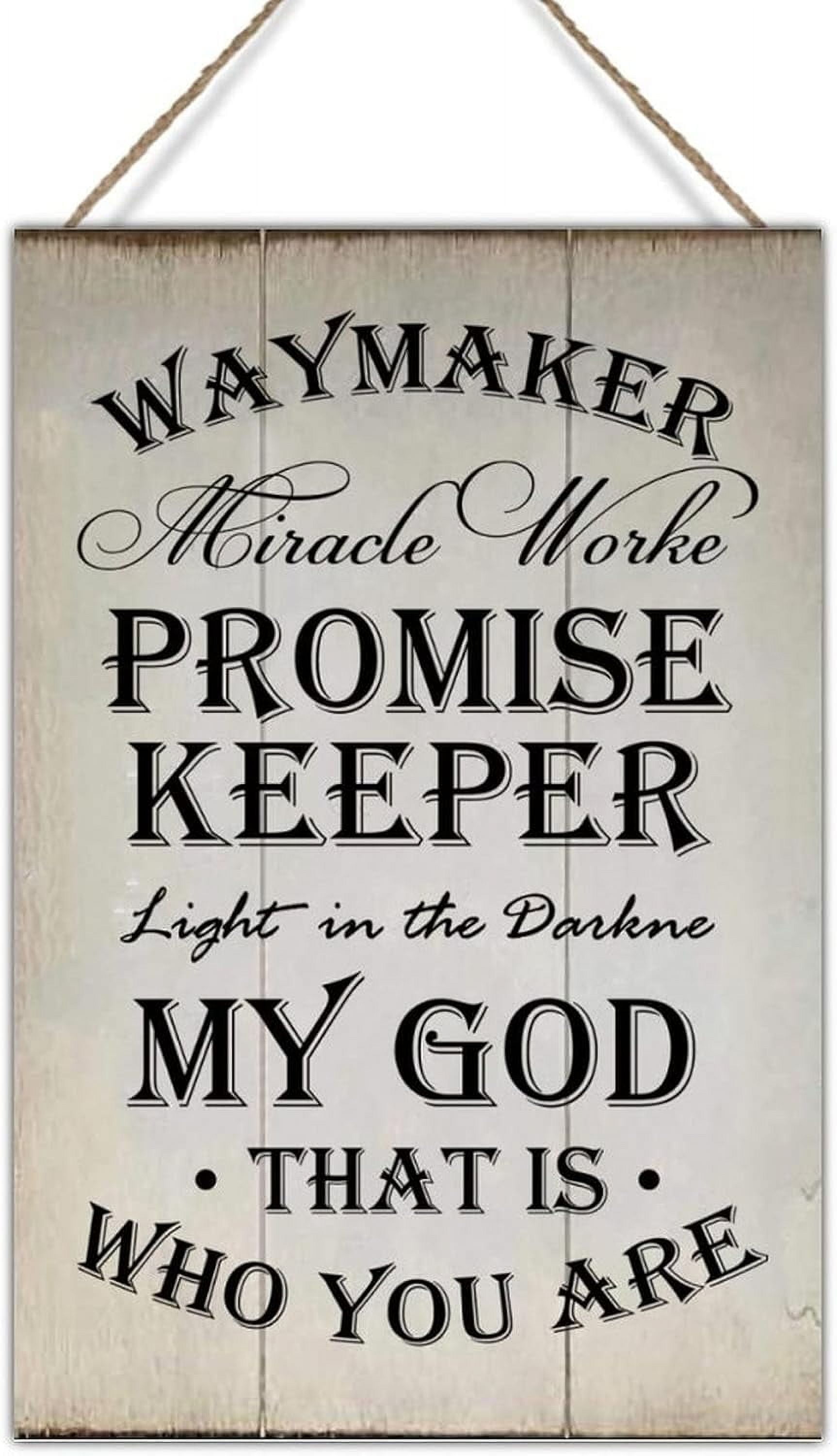 Wood Sign 8x10 Inch Rustic Wood Decor Sign Bible Inspirational Quote ...