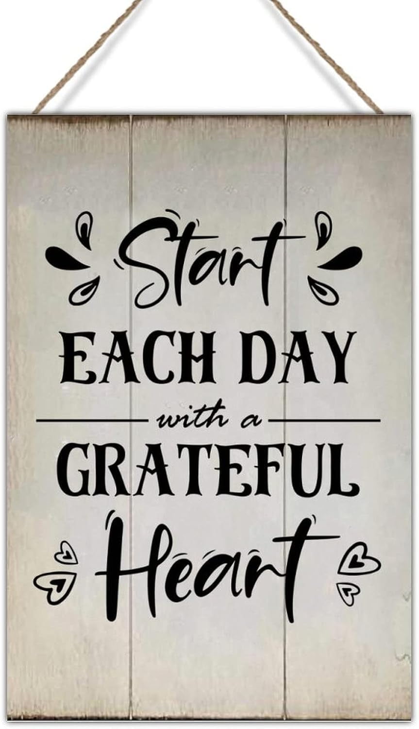 Wood Sign 8x10 Inch Rustic Wood Sign Plaque Inspirational Motivational ...