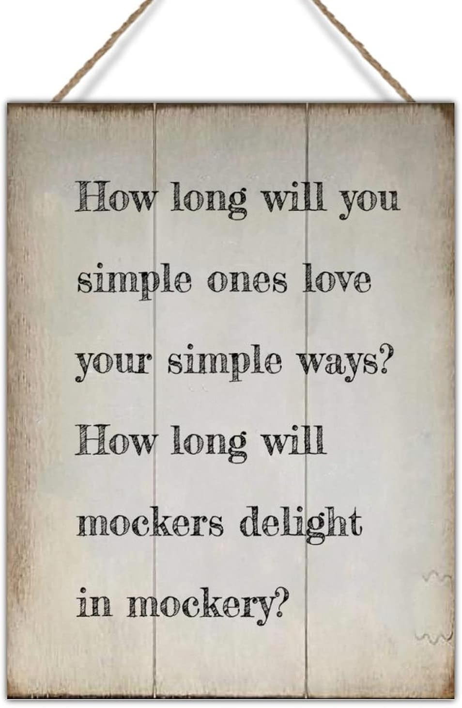 Wood Sign 8x10 Inch Rustic Wood Sign Plaque Motivational Quotes Bible ...